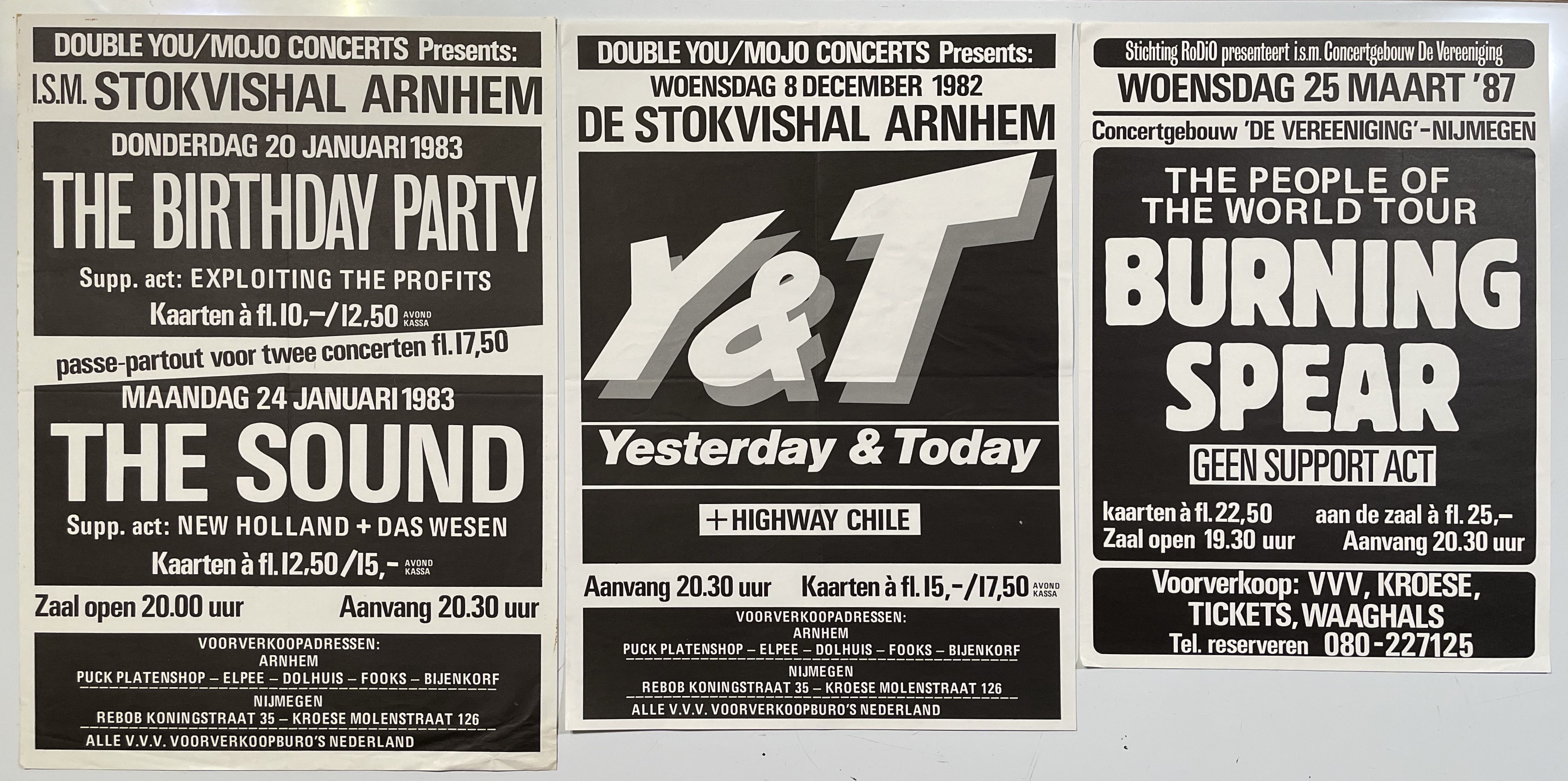 Lot 242 - 1980S CONCERT POSTERS.