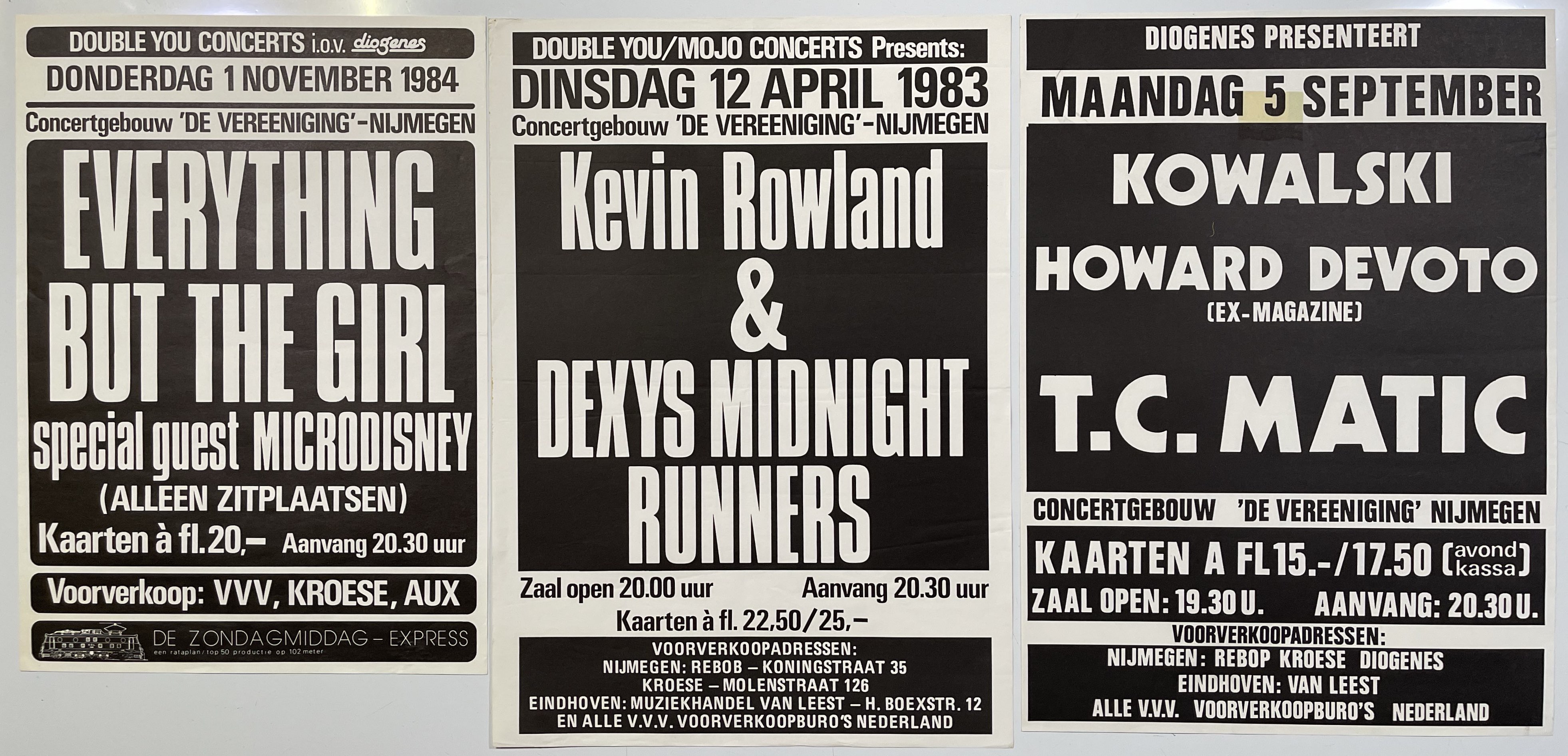 Lot 251 - 1980S CONCERT POSTERS.