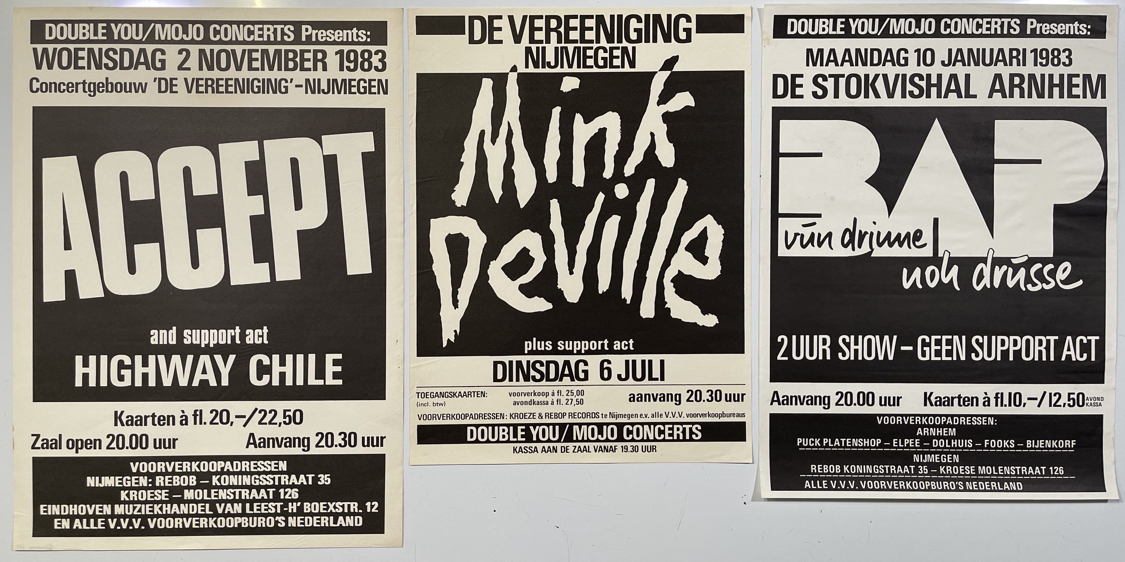 Lot 251 - 1980S CONCERT POSTERS.