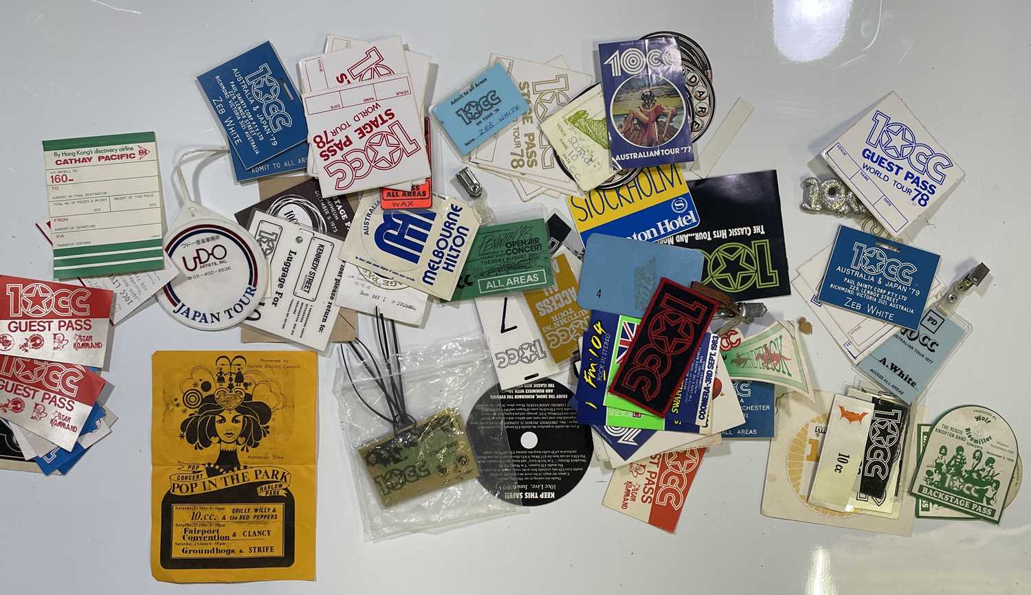 Lot 467 - 10CC - LARGE COLLECTION OF ORIGINAL STAGE