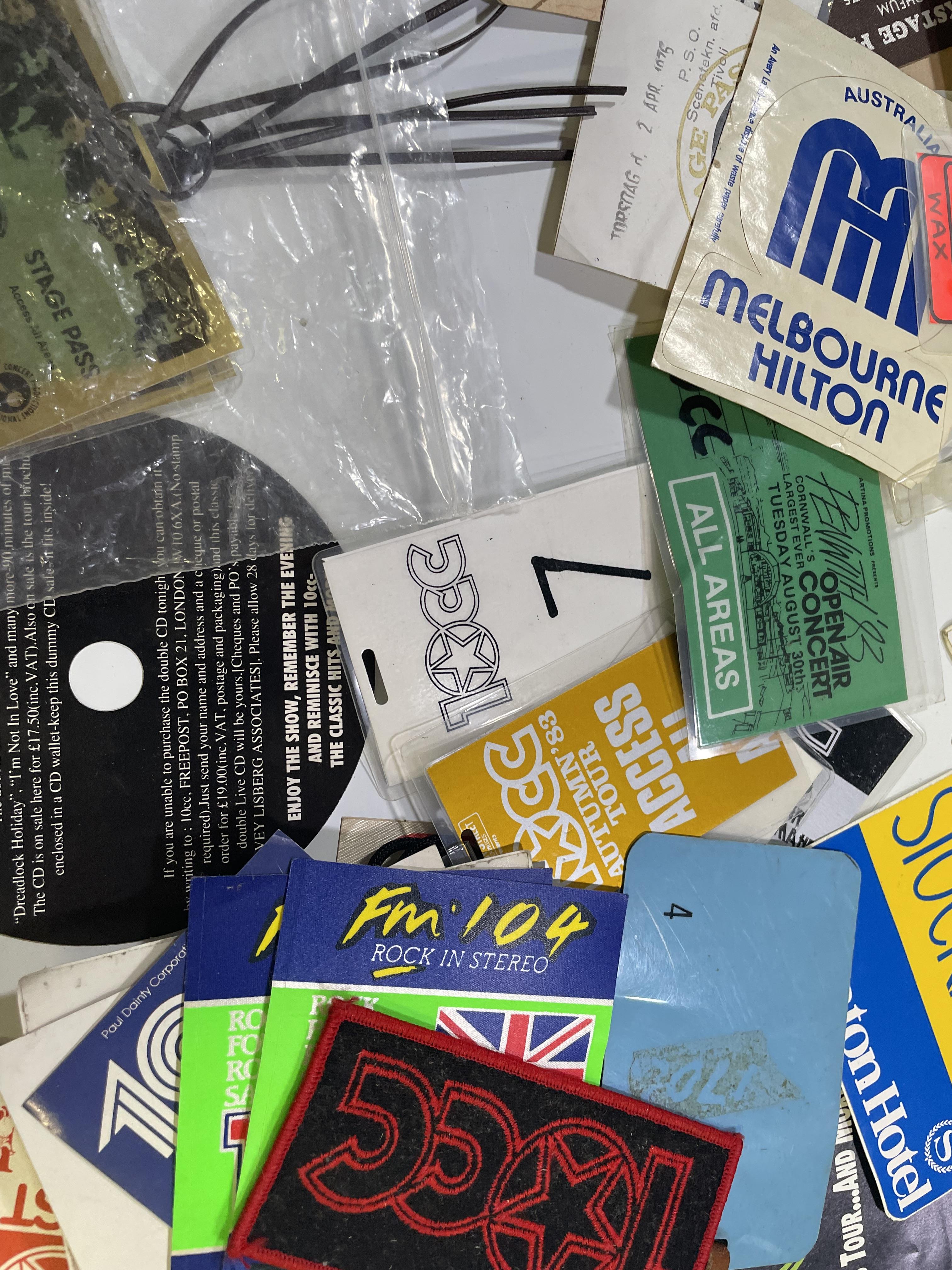 Lot 467 - 10CC - LARGE COLLECTION OF ORIGINAL STAGE