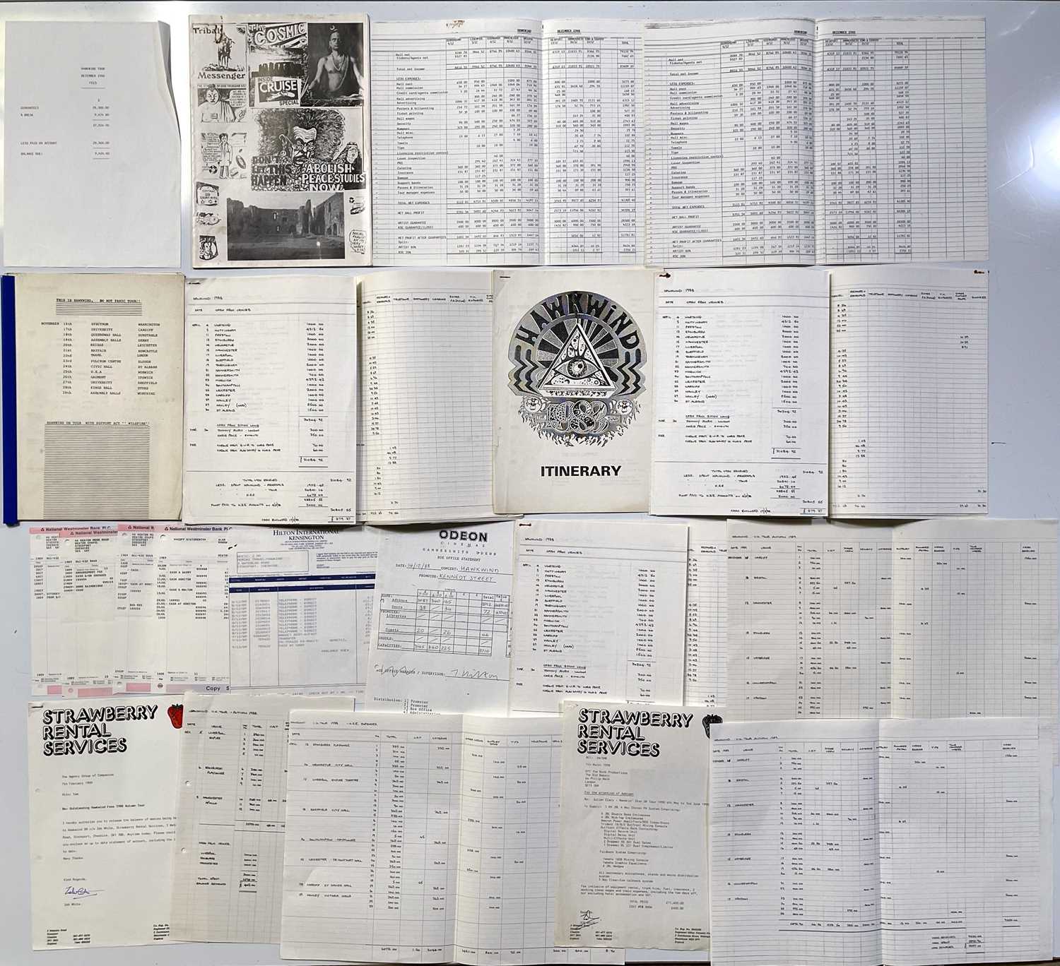 Lot 61 - HAWKWIND - CONCERT BOOKING EPHEMERA