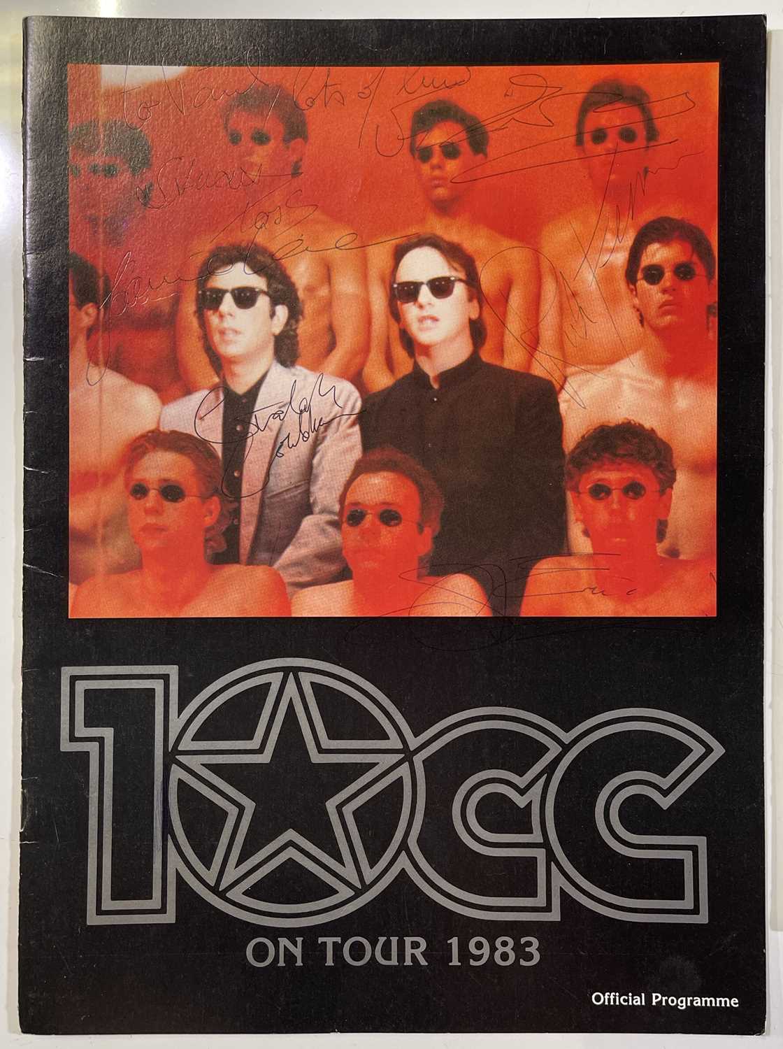 Lot 471 - 10CC - SIGNED CONCERT PROGRAMMES.