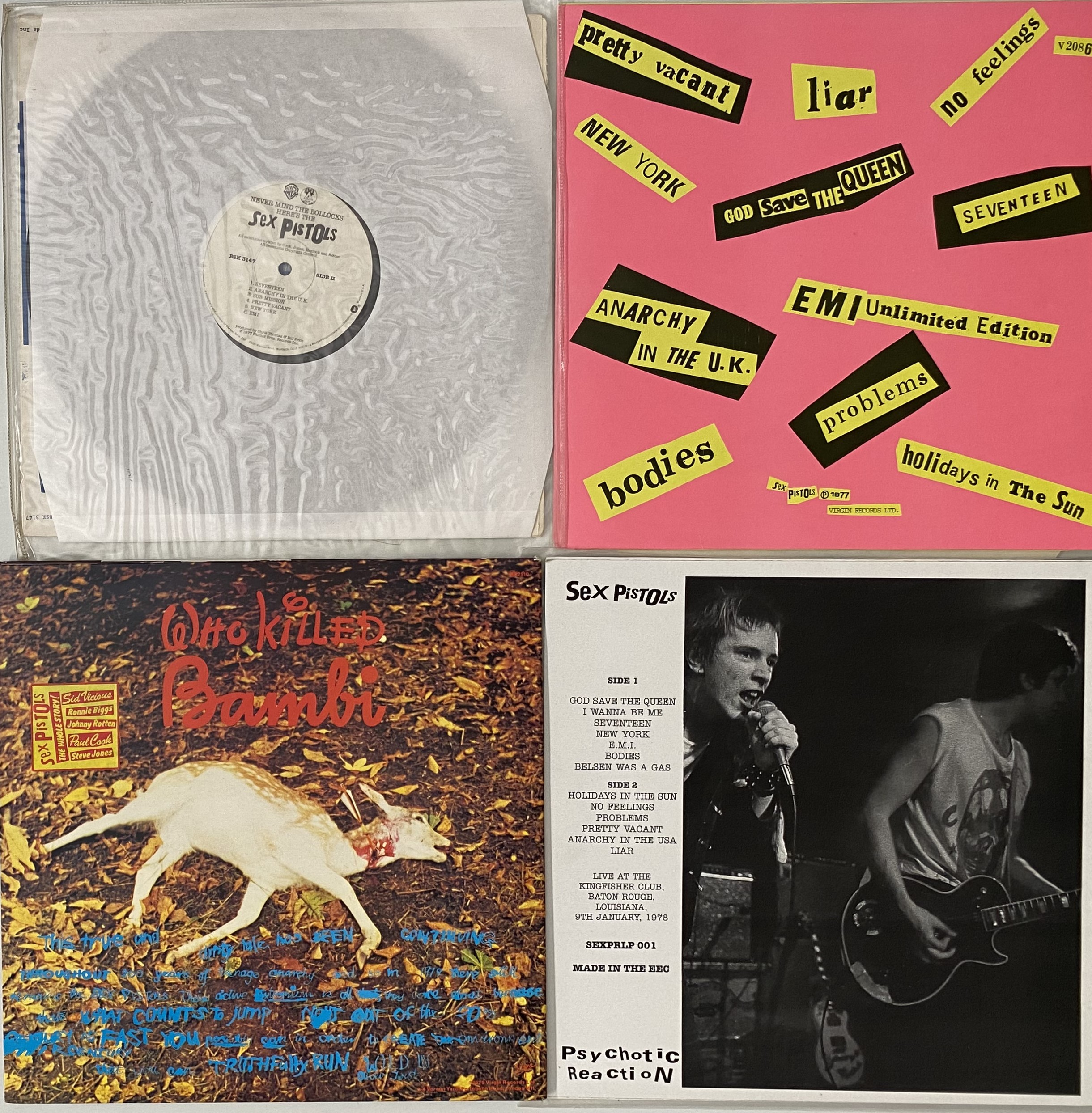 Lot 767 Sex Pistols Lp Pack