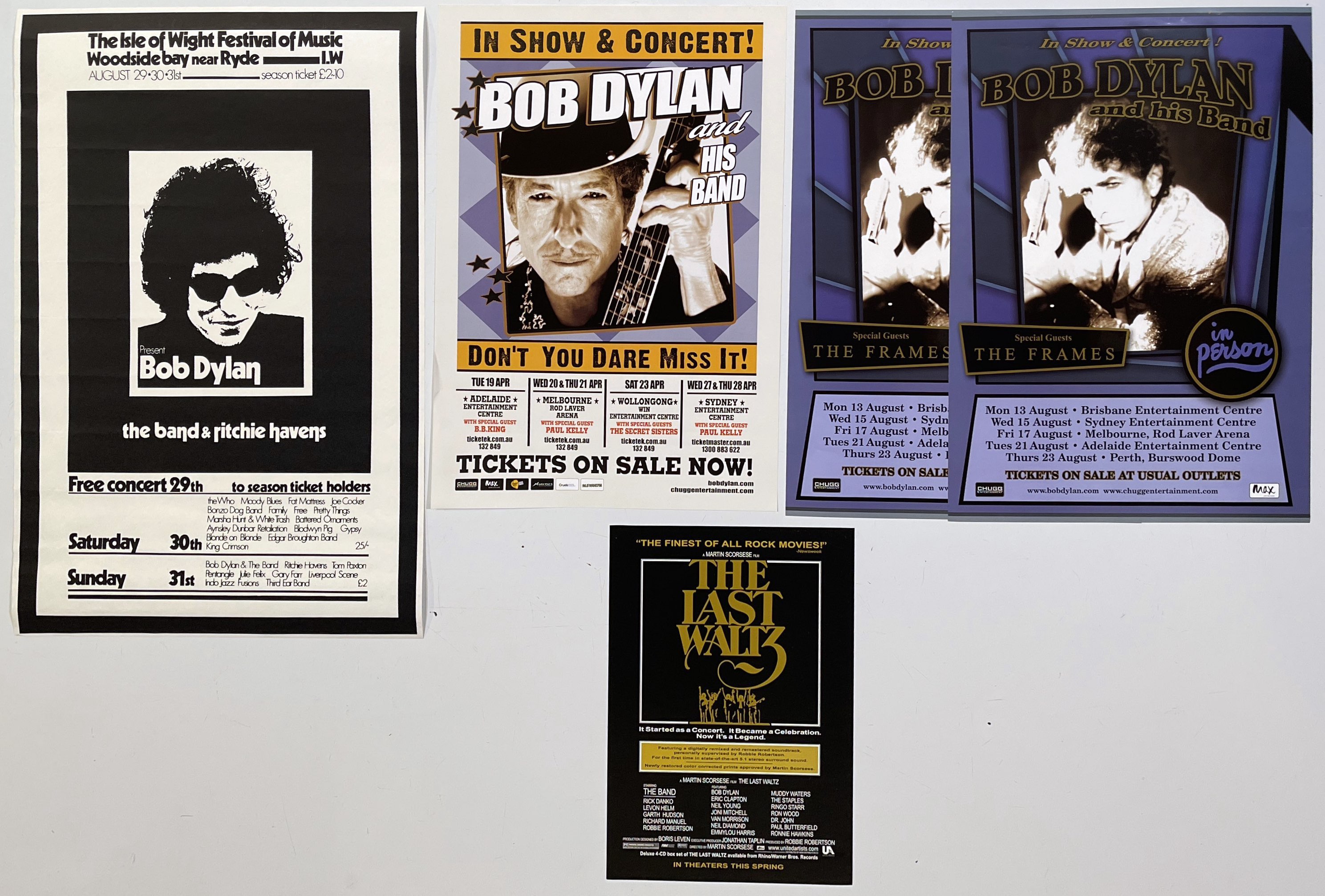 Lot 255 - BOB DYLAN - CONCERT / TOUR POSTERS.
