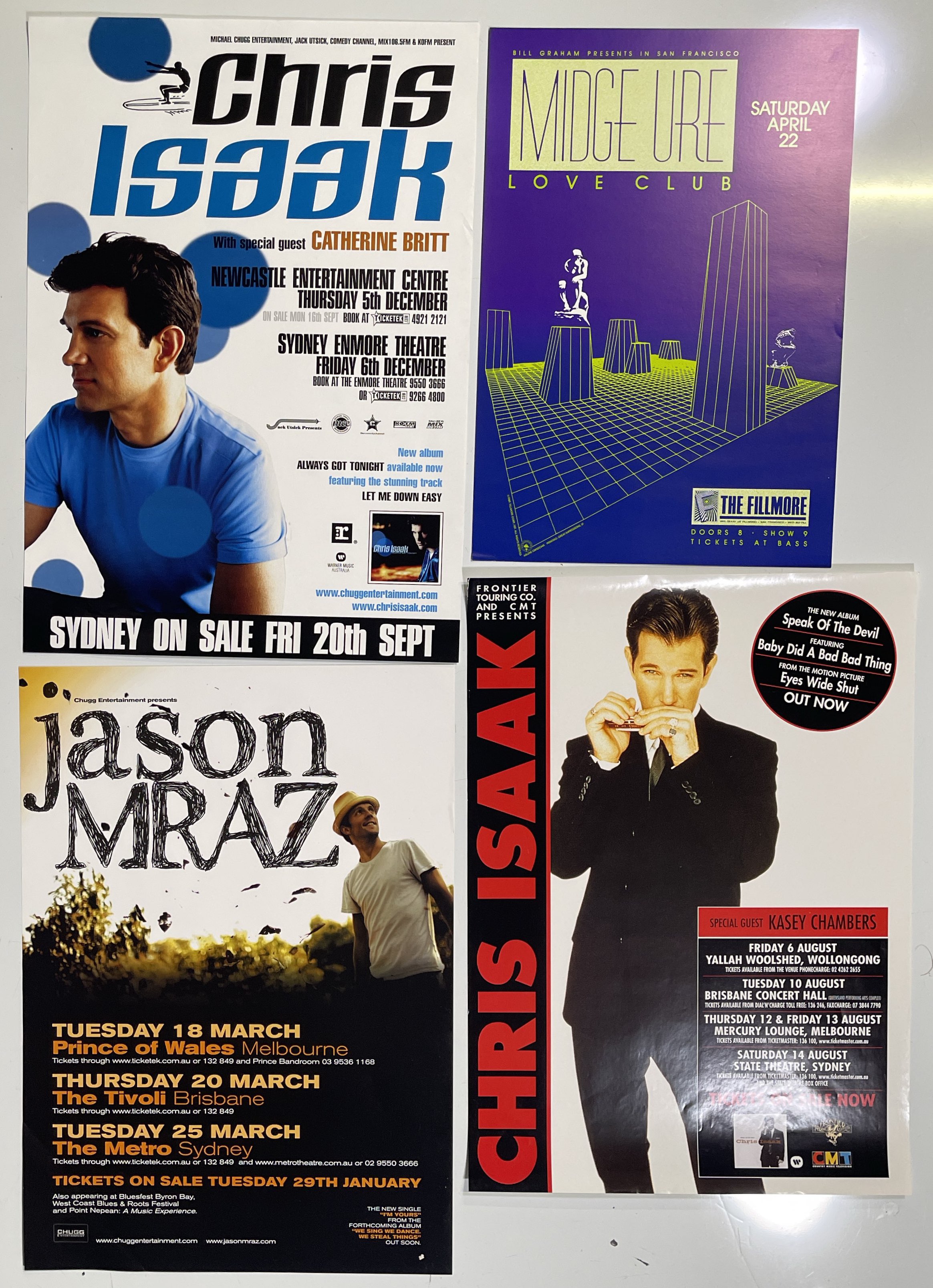 Lot 256 - ROCK / NEW WAVE POSTER COLLECTION INC THE