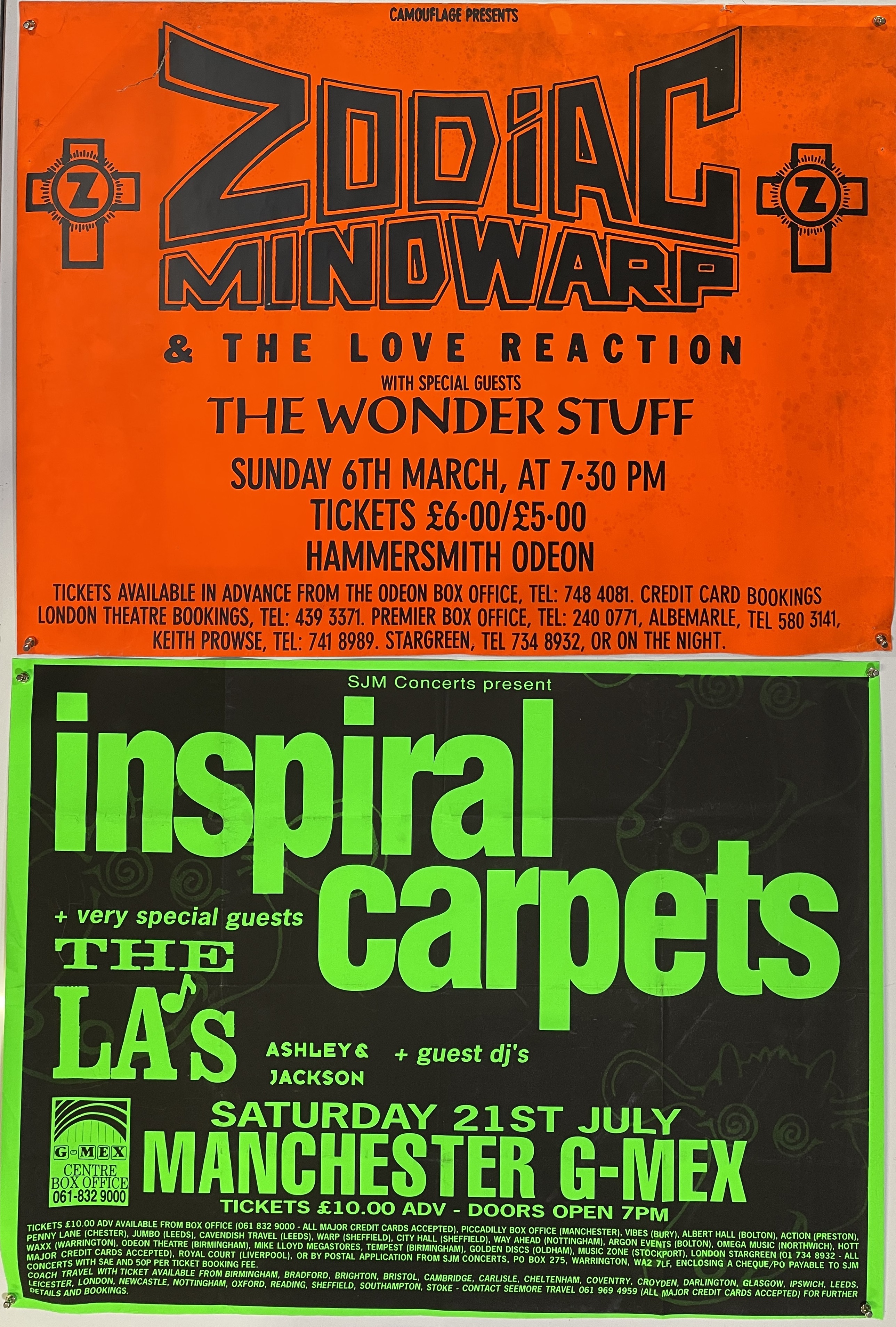 Lot 258 - 1980S/1990S CONCERT POSTERS - INDIE/NEW WAVE.