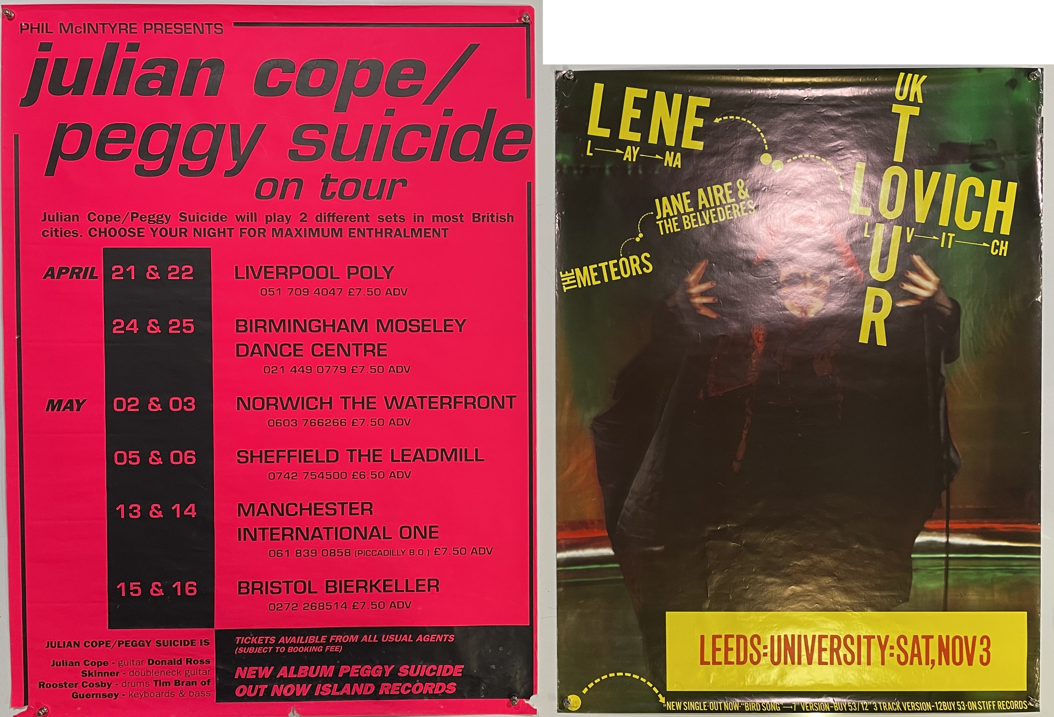 Lot 259 - C 1980S/1990S CONCERT POSTERS - NEW WAVE