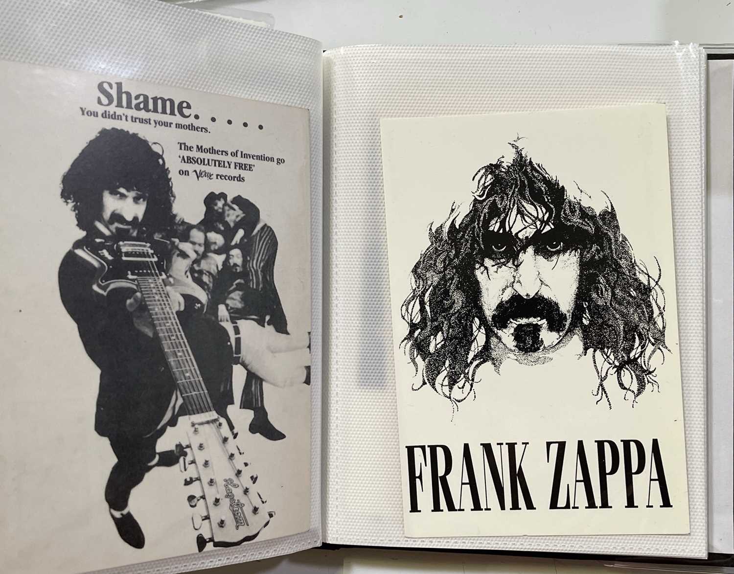 Lot 67 - FRANK ZAPPA - BOOK COLLECTION AND MEMORABILIA.