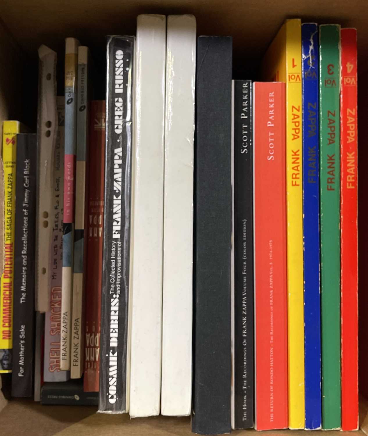 Lot 67 - FRANK ZAPPA - BOOK COLLECTION AND MEMORABILIA.