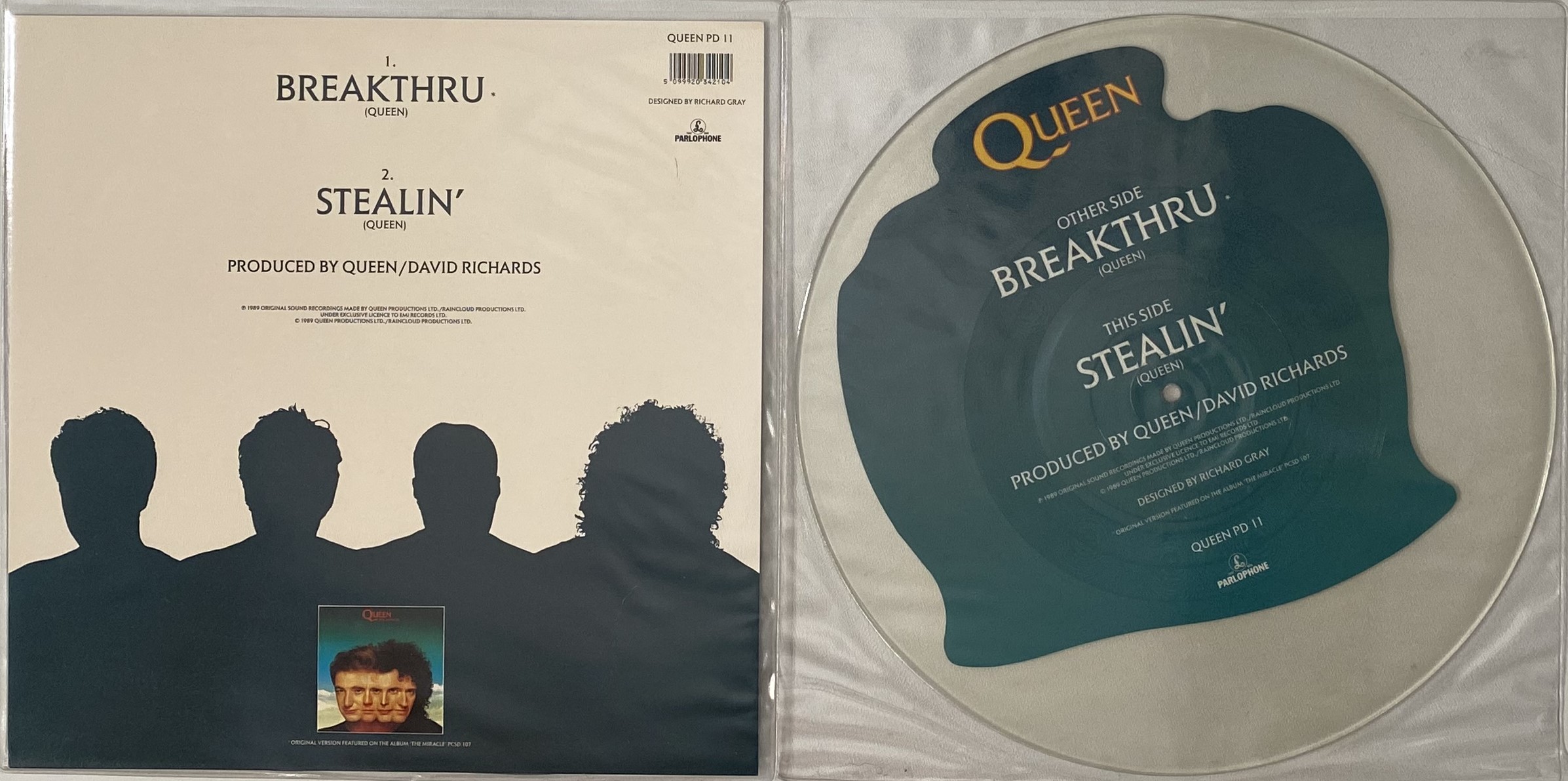 Lot 859 - QUEEN - BREAKTHRU - PICTURE DISK RARITIES
