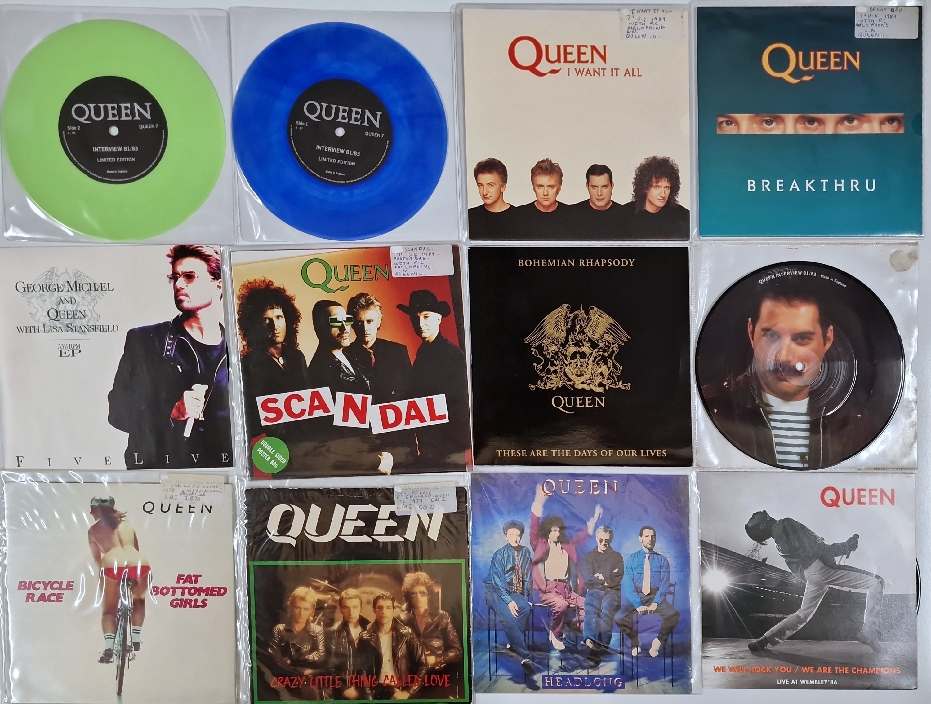 Lot 862 - QUEEN - UK 7" COLLECTION