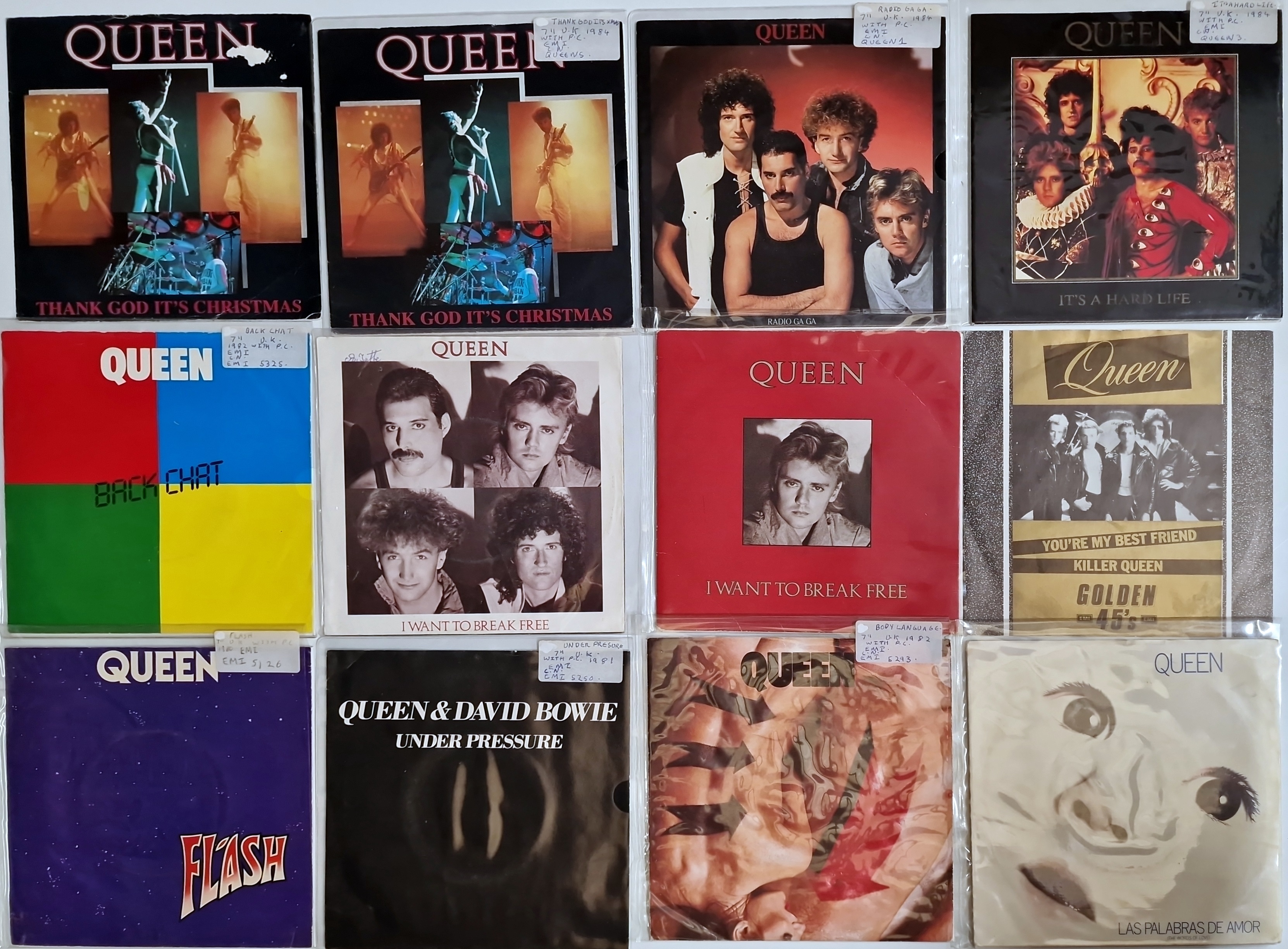 Lot 862 - QUEEN - UK 7" COLLECTION