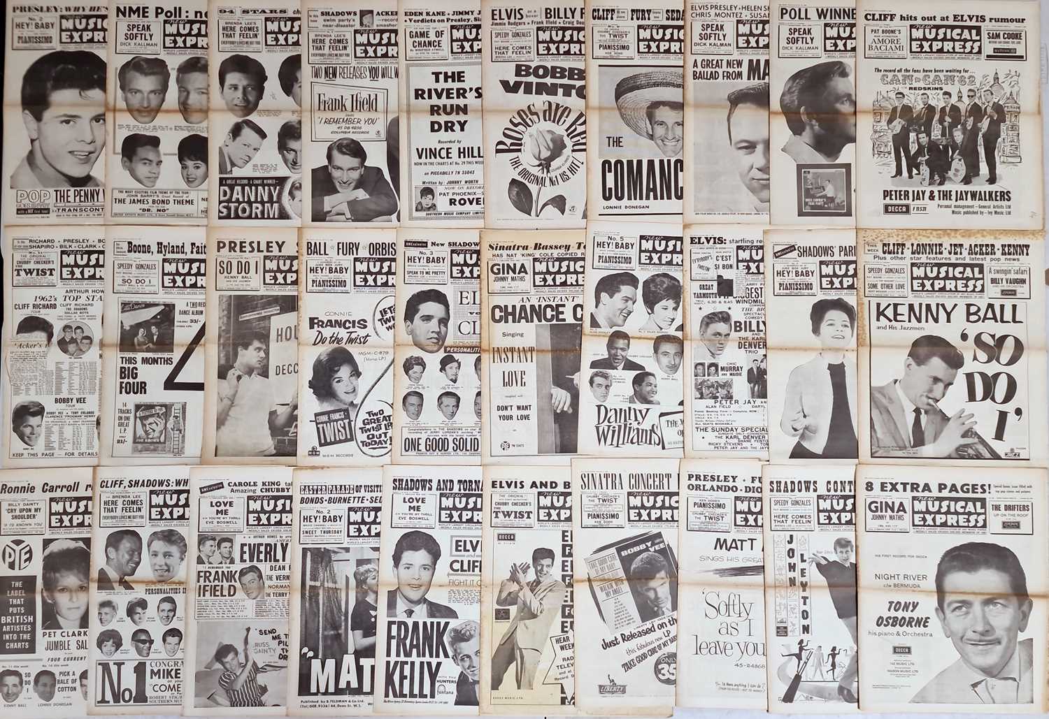 Lot 102 - NME MAGAZINE - 1959-1963 ARCHIVE.