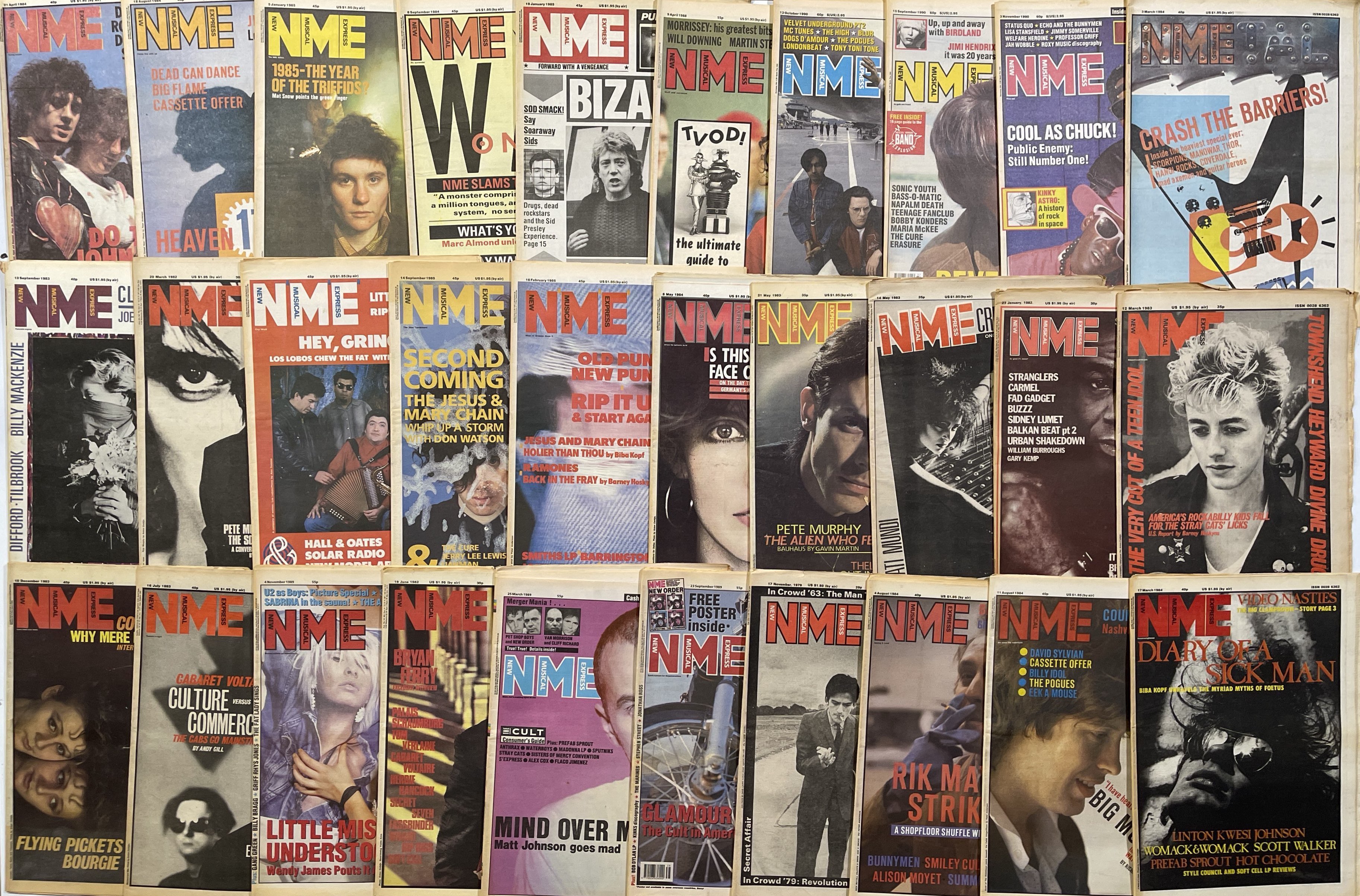 Lot 114 - NME MAGAZINE COLLECTION C 1980S.