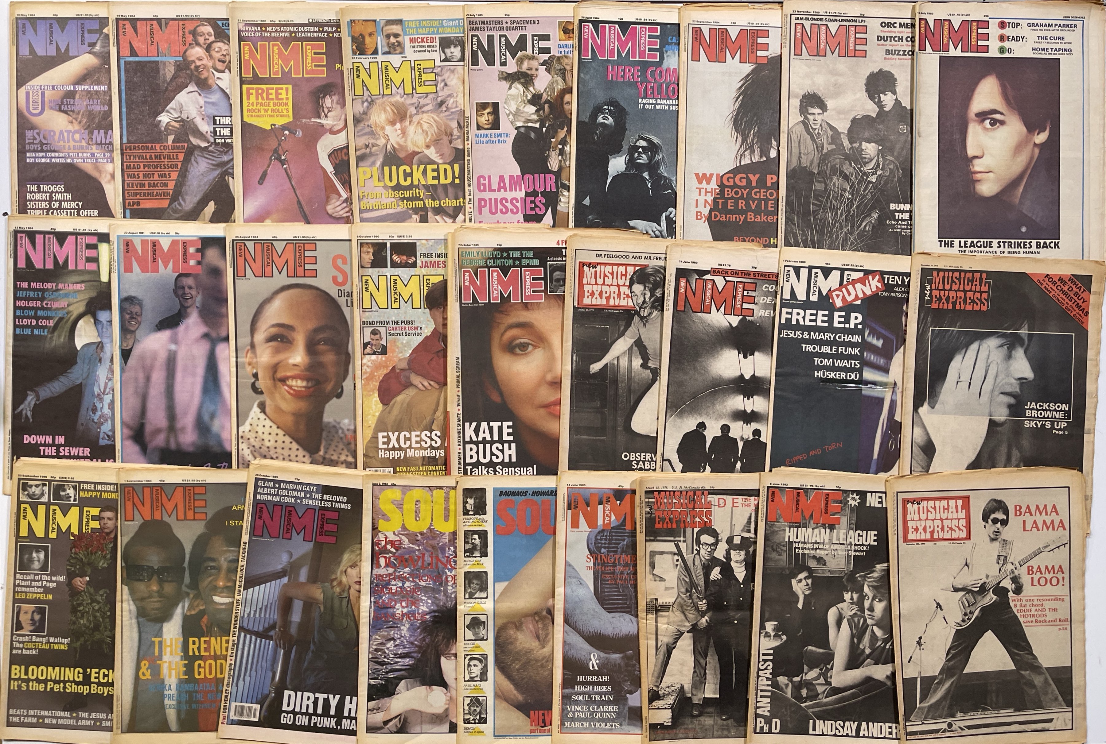 Lot 114 - NME MAGAZINE COLLECTION C 1980S.