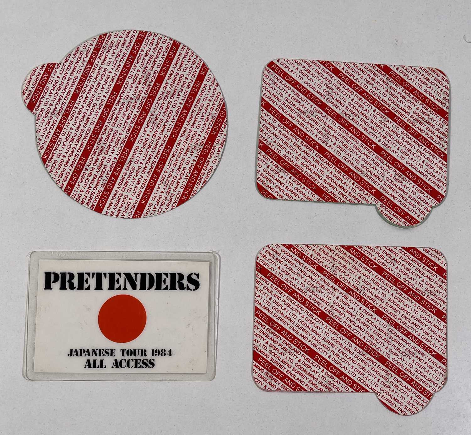 Lot 72 - THE PRETENDERS - AAA / VIP PASSES.