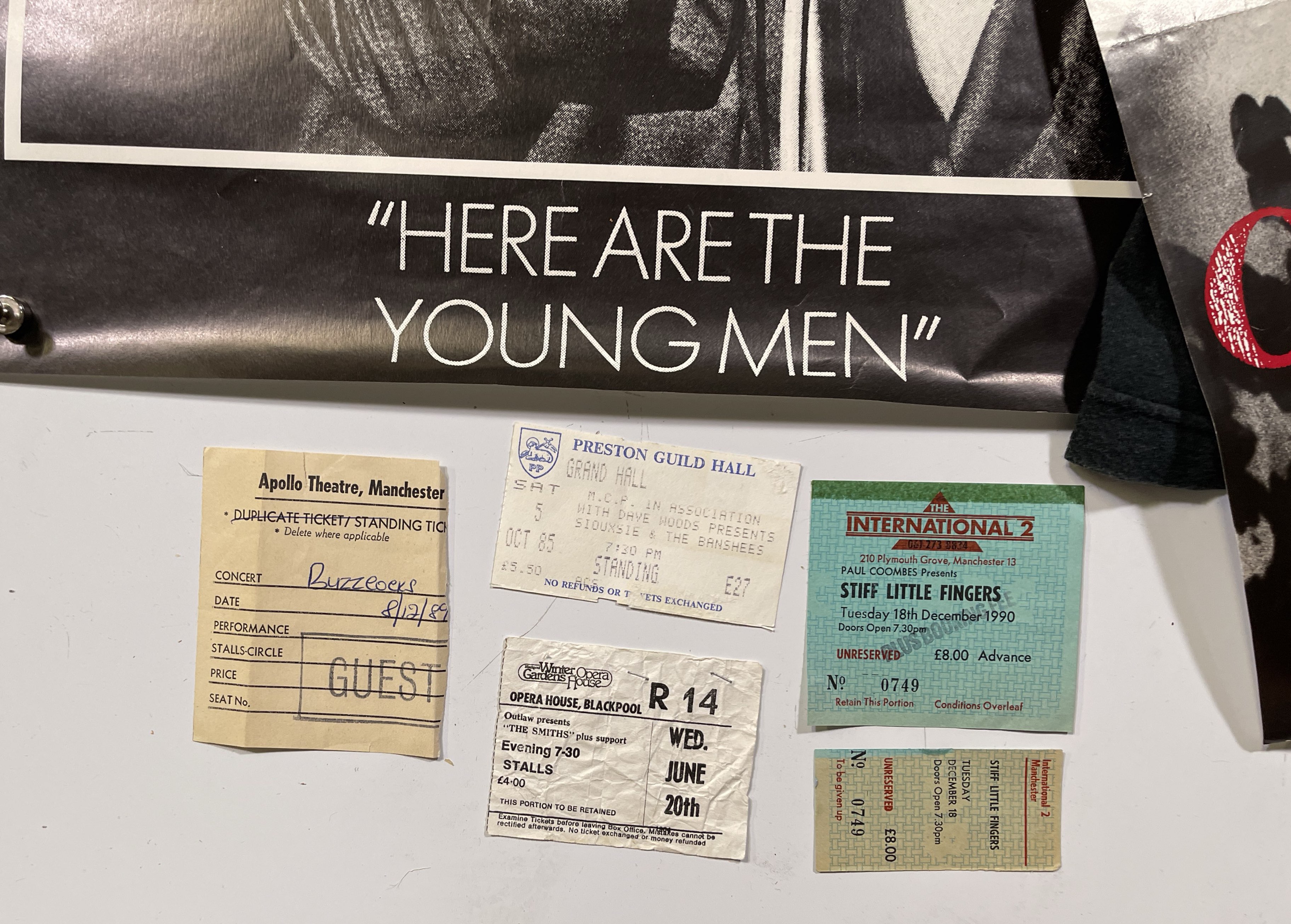 Lot 550 - PUNK AND INDIE - TICKETS/POSTERS INC SMITHS