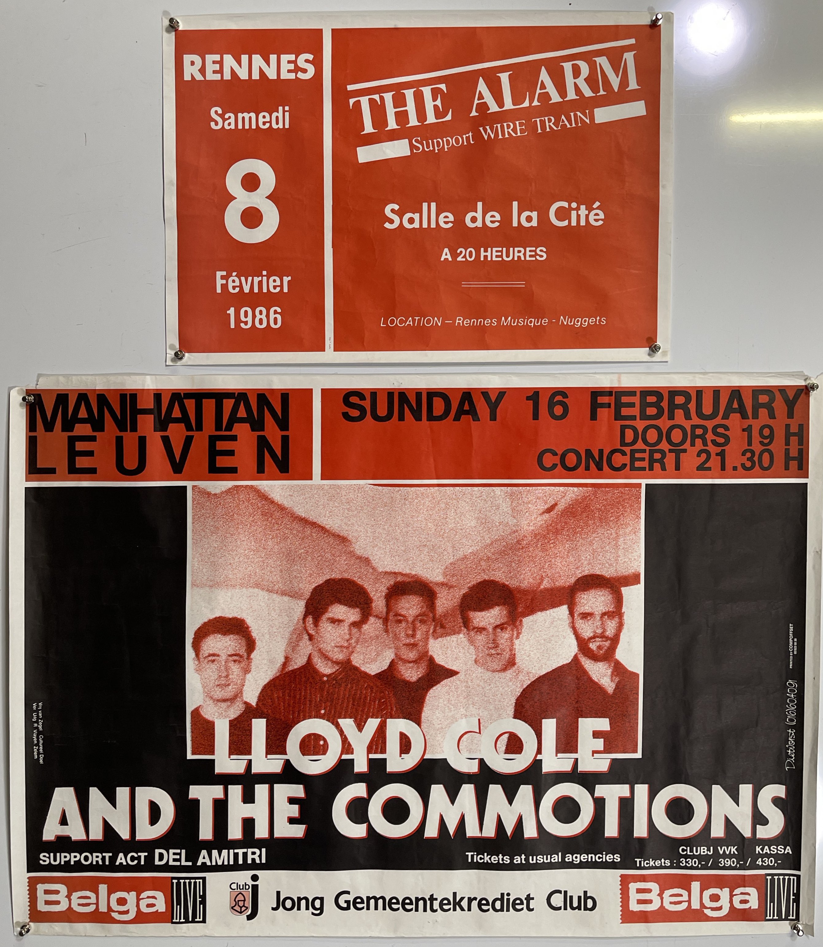 Lot 75 - THE ALARM - MEMORABILIA AND POSTERS.