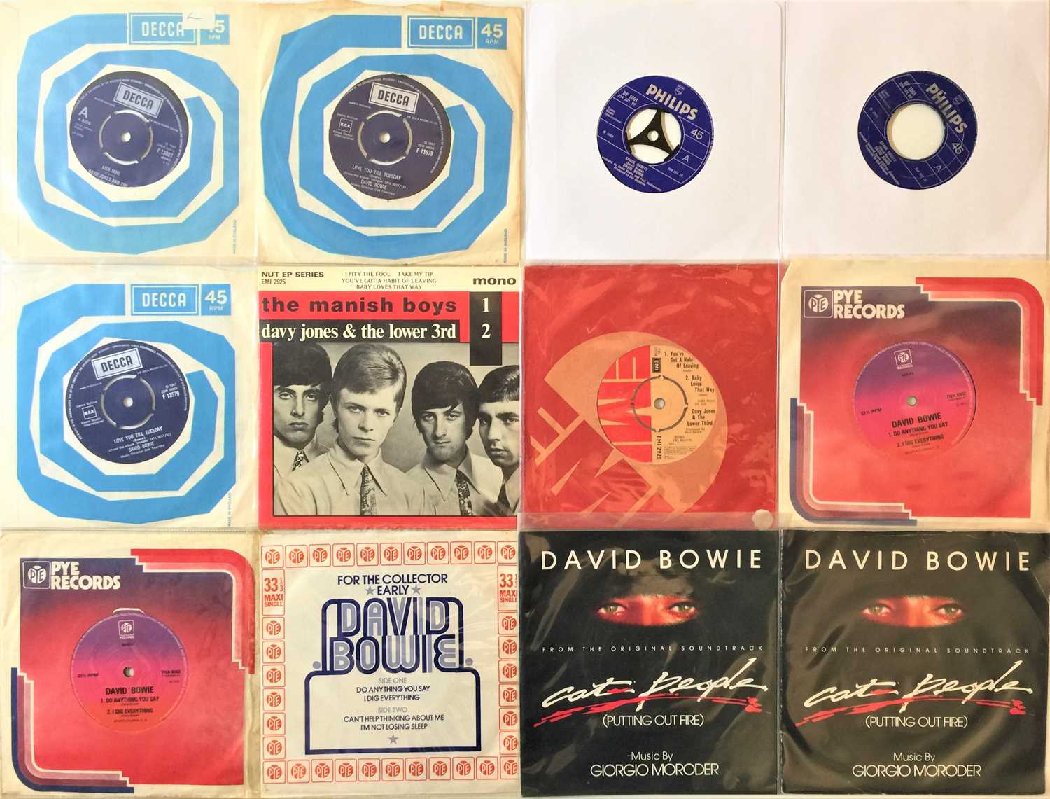 Lot 956 - DAVID BOWIE - UK 7" COLLECTION