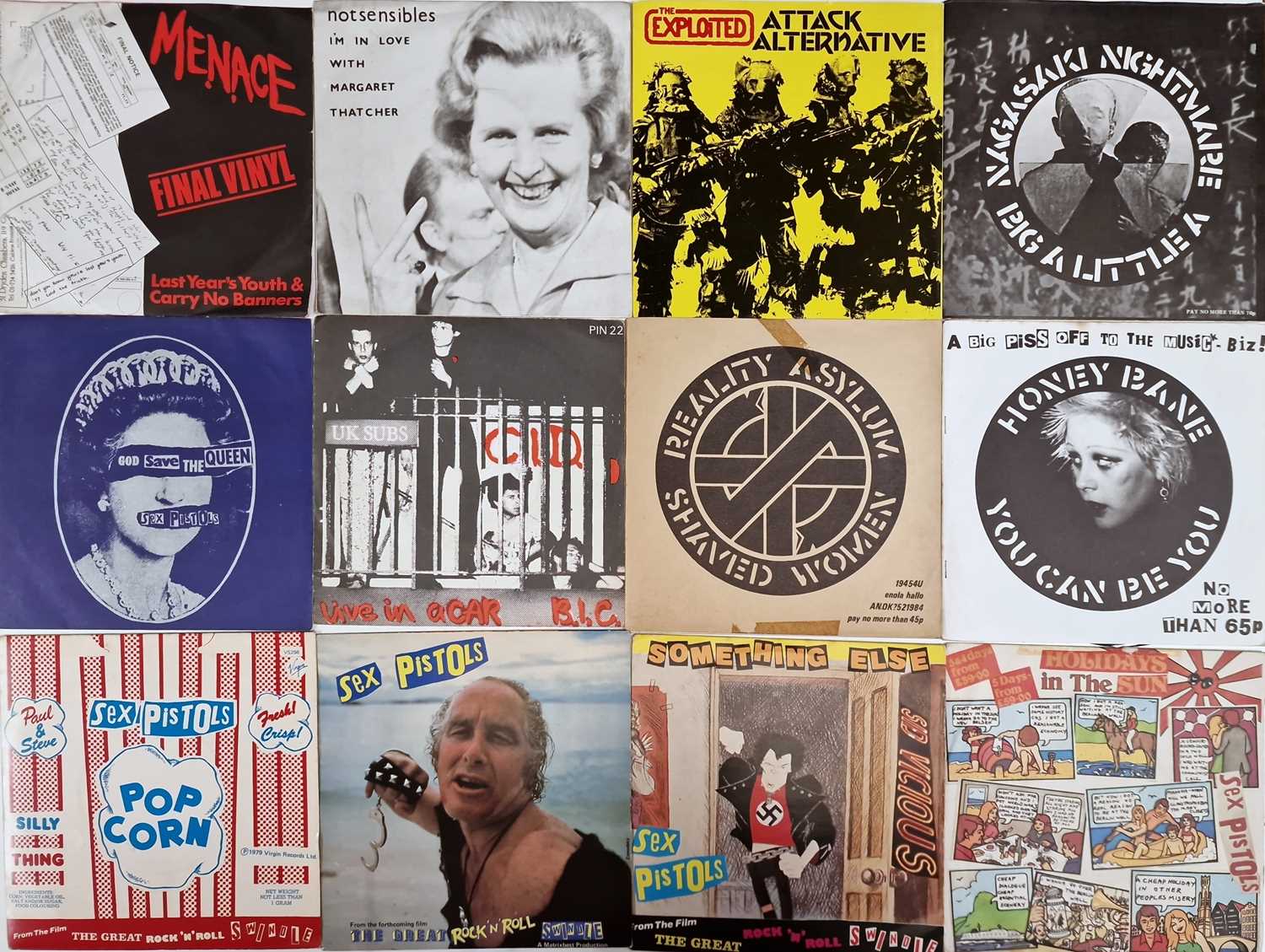 Lot 973 - CLASSIC PUNK / WAVE - 7" COLLECTION