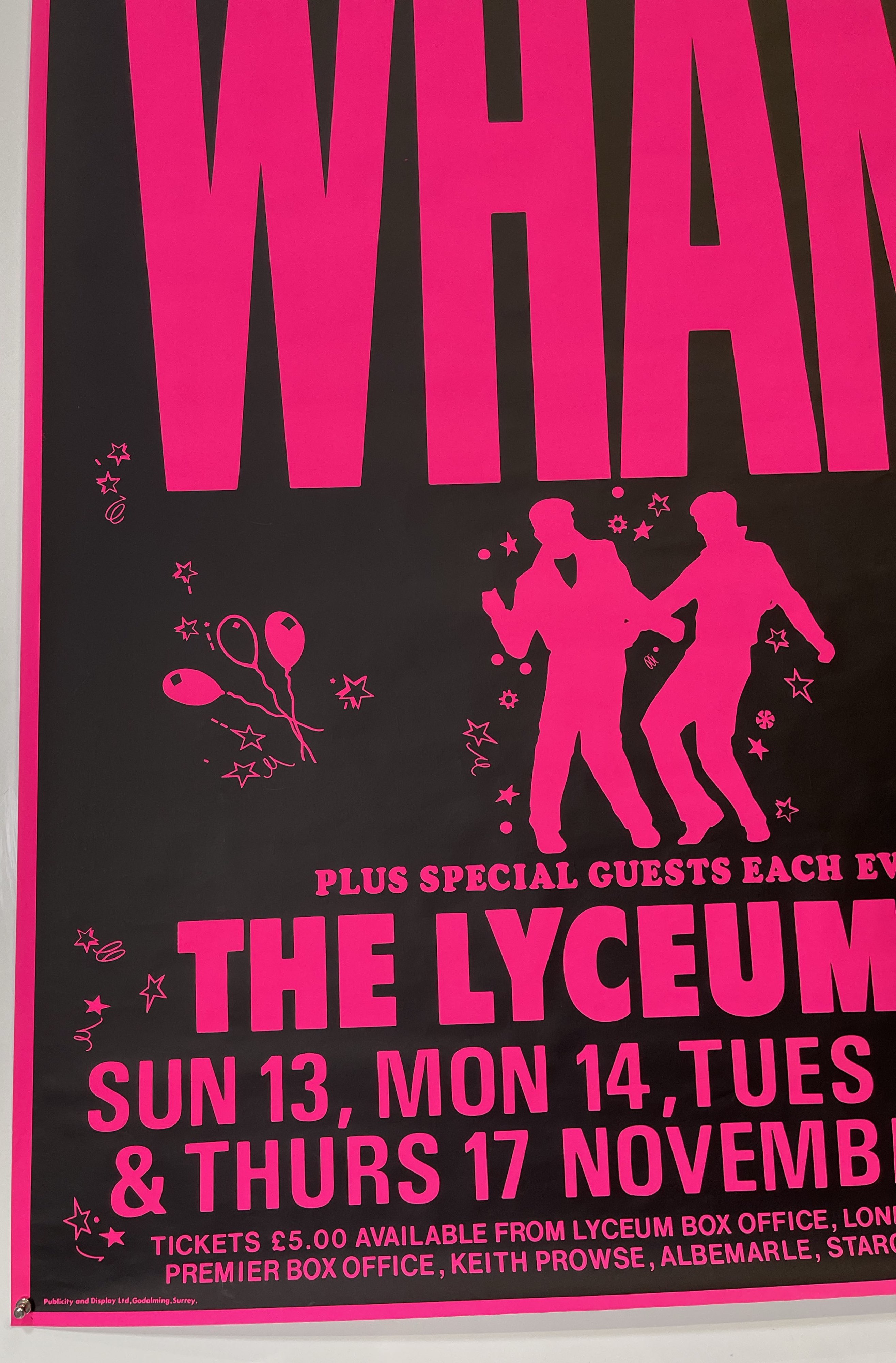 Lot 269 - WHAM! - ORIGINAL 1983 CLUB FANTASTIC CONCERT