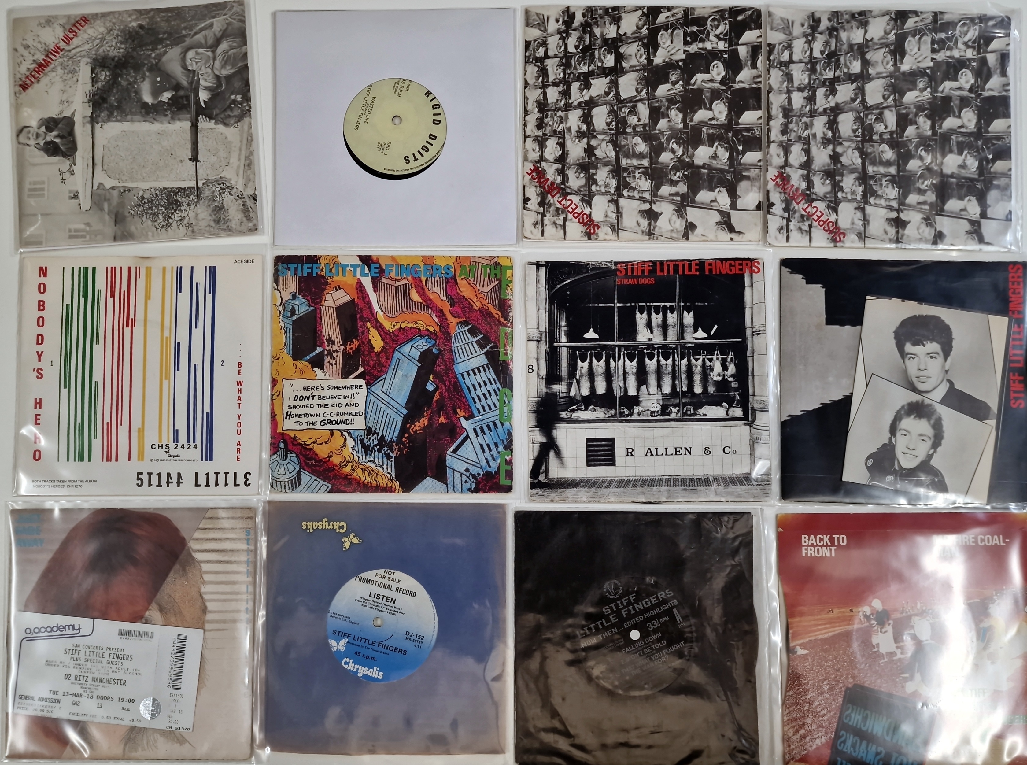 Lot 1029 - STIFF LITTLE FINGERS - 7" COLLECTION