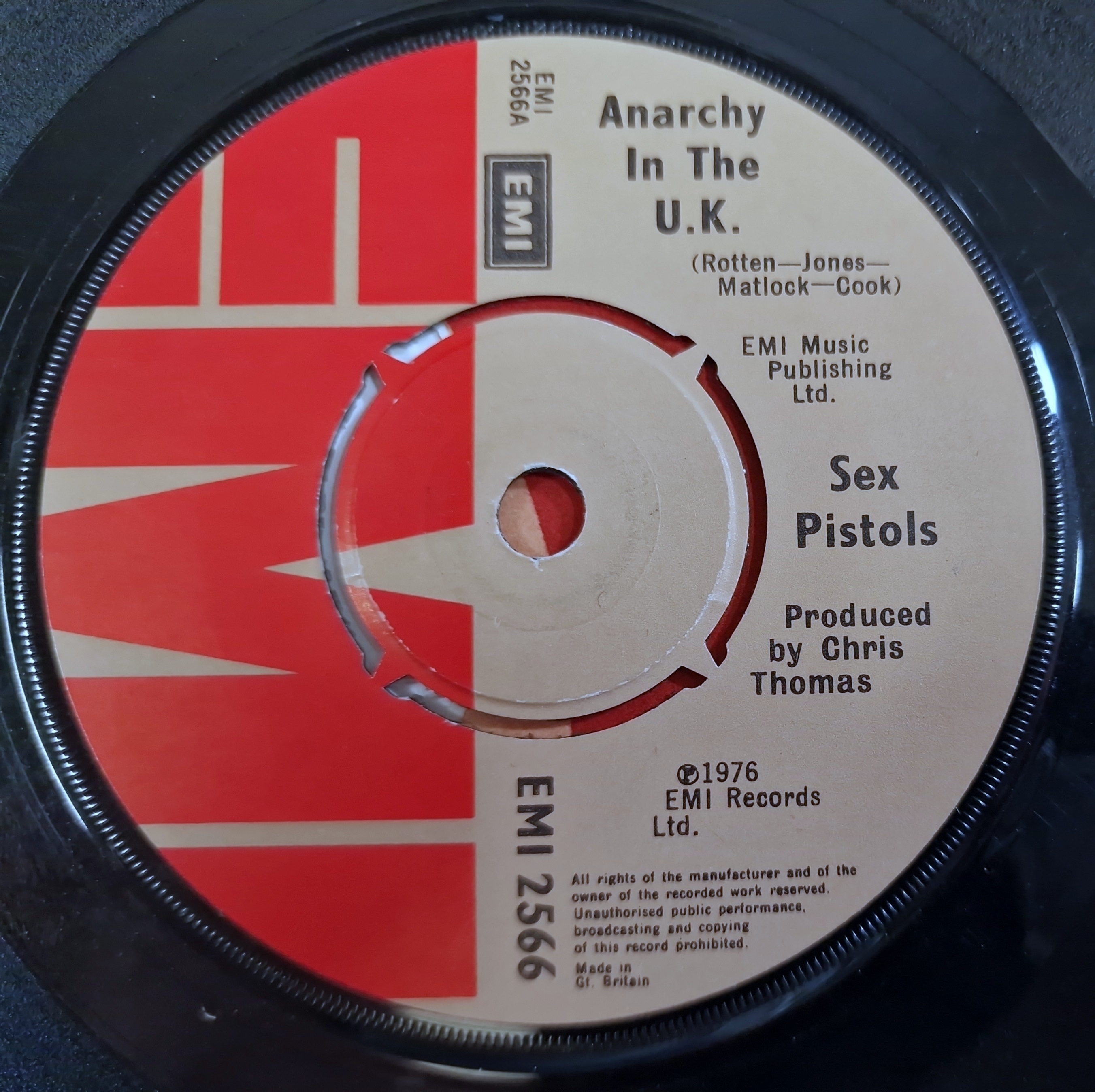 Lot 1030 Sex Pistols Anarchy In The Uk 7 Pack