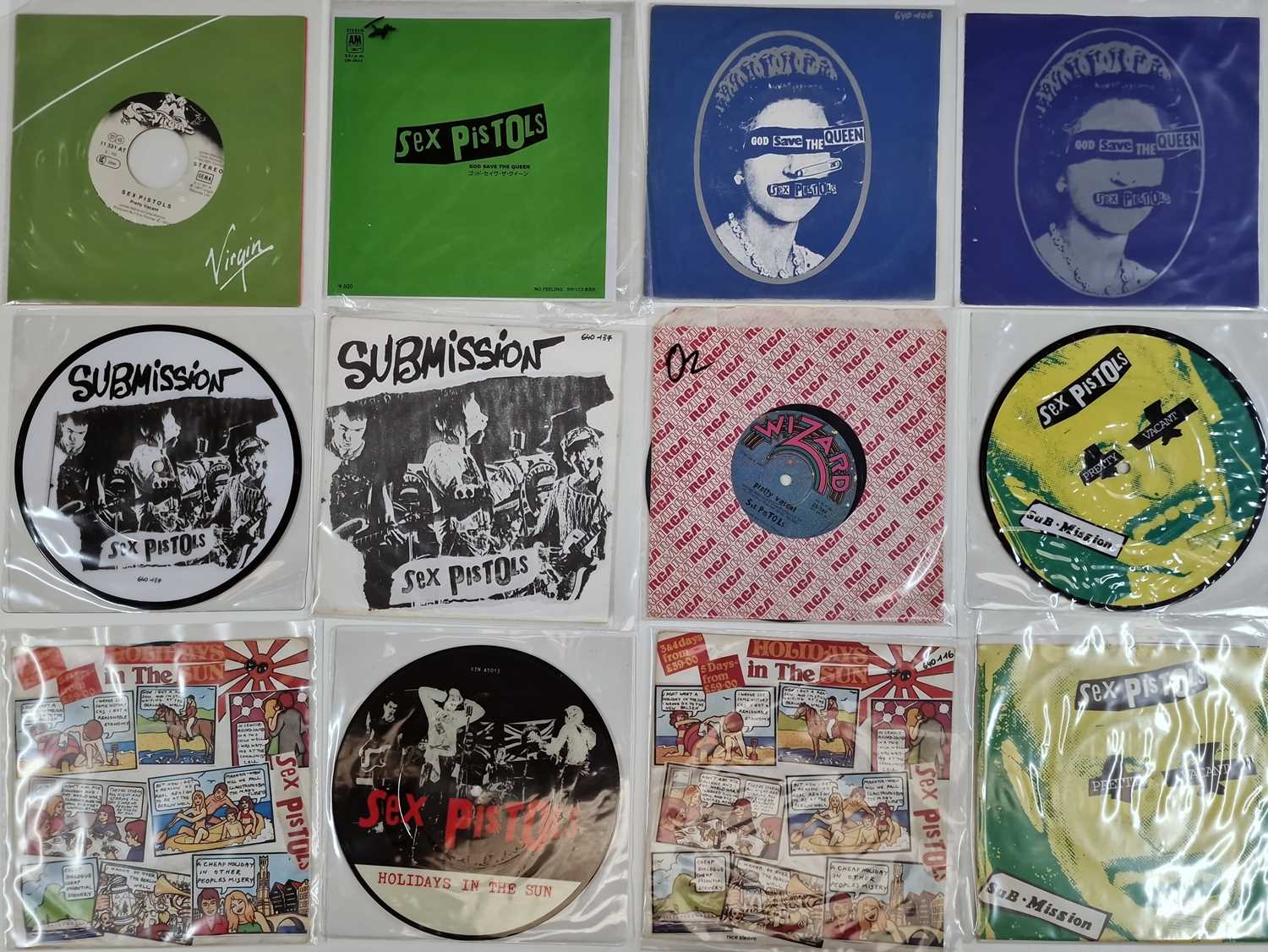 Lot 1033 Sex Pistols Overseas Private 7 Pack