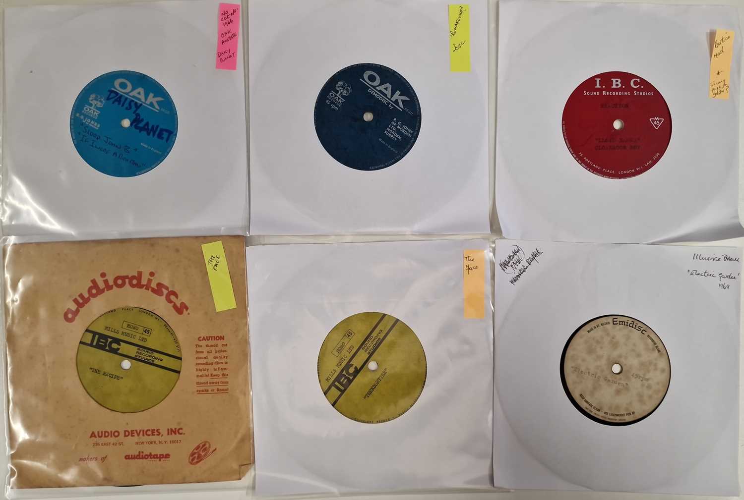 Lot 1091 - 7" ACETATE ARCHIVE - LARGELY 60s RECORDING
