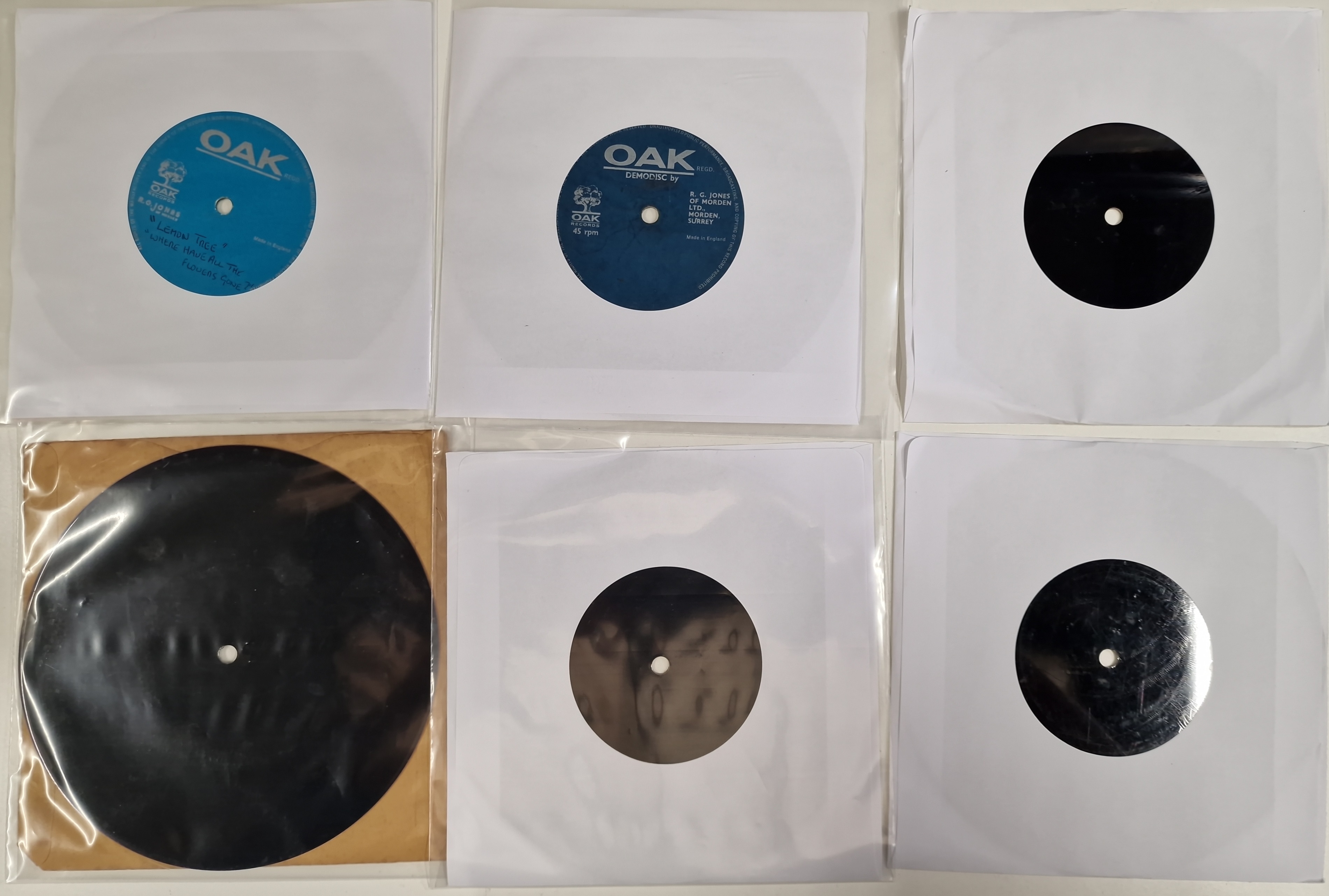 Lot 1091 - 7" ACETATE ARCHIVE - LARGELY 60s RECORDING