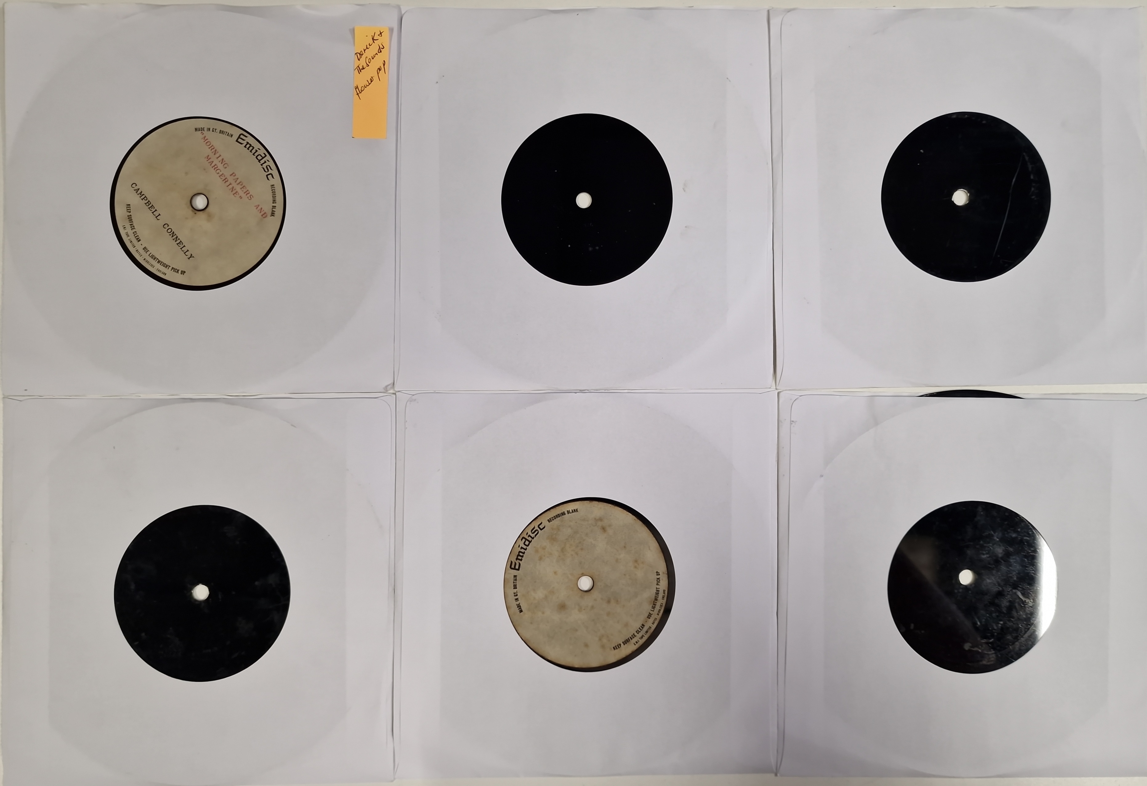 Lot 1091 - 7" ACETATE ARCHIVE - LARGELY 60s RECORDING