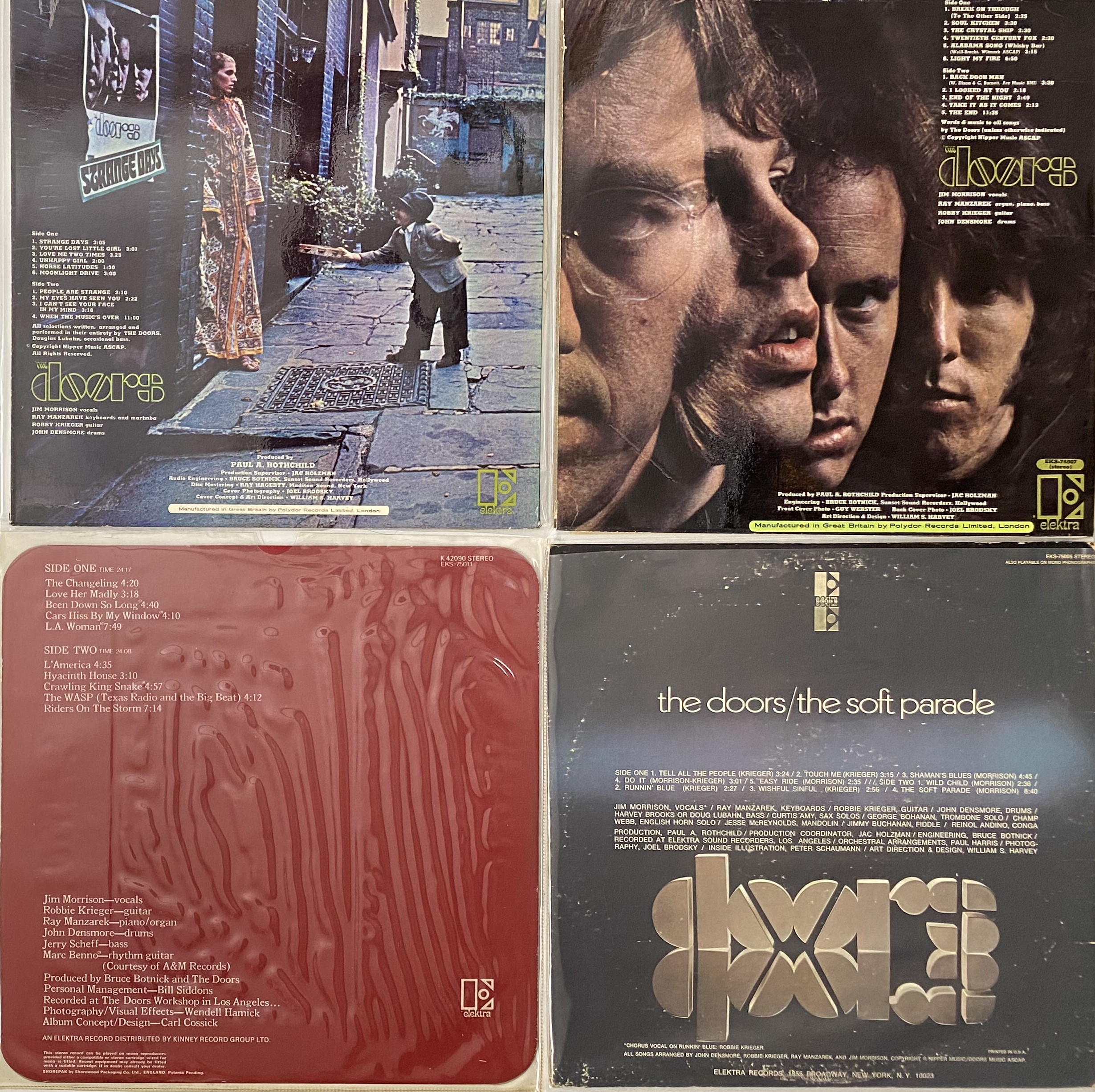 Lot 1096 - THE DOORS - LP COLLECTION (ORIGINAL/EARLY