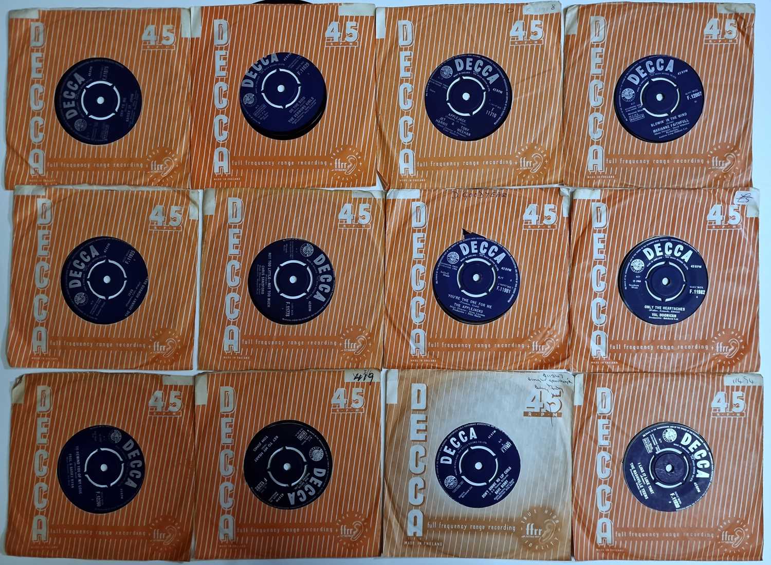 Lot 1115 - DECCA 7" COLLECTION (1963-66 RELEASES)