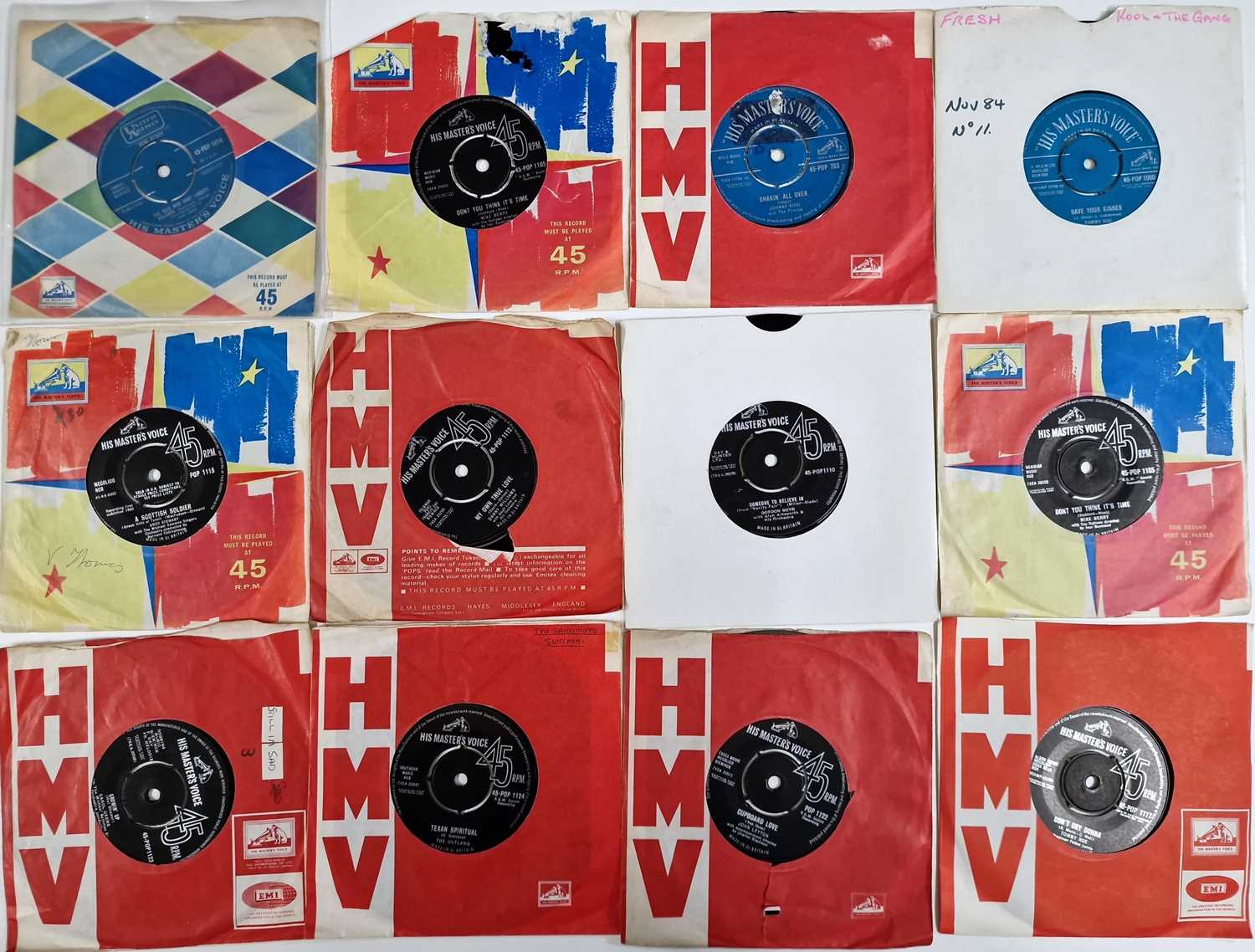 Lot 1119 - HMV 7" COLLECTION (1963-65 RELEASES)