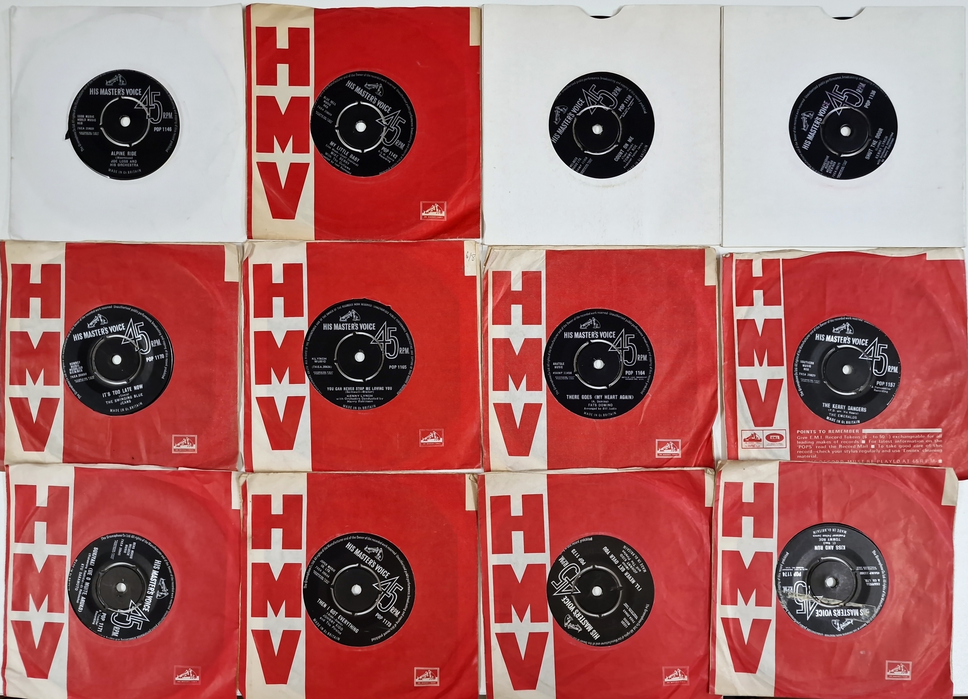 Lot 1119 - HMV 7" COLLECTION (1963-65 RELEASES)