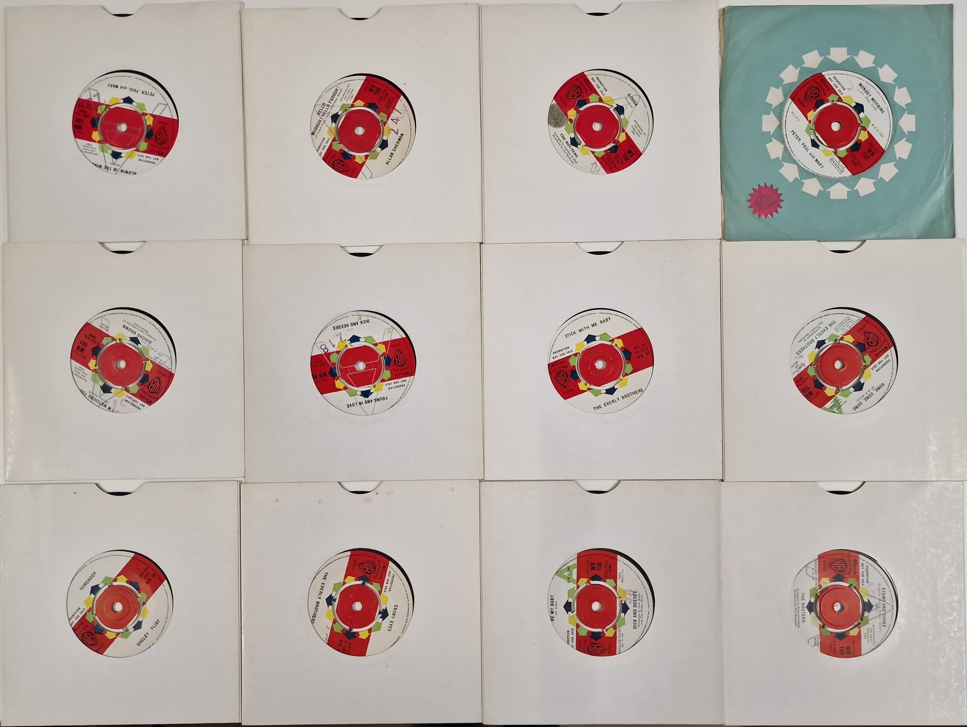 Lot 1124 - WARNER BROS - 7" PROMO COLLECTION