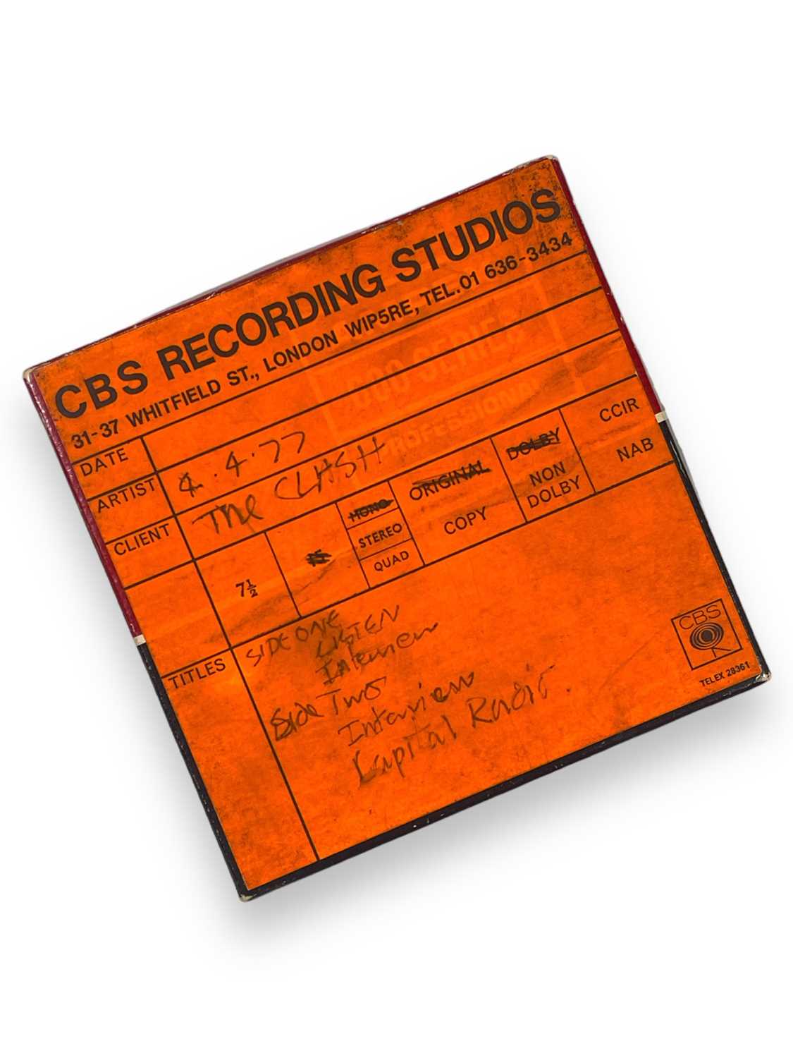 Lot 516 - THE CLASH - CAPITAL RADIO EP RECORDING TAPE.