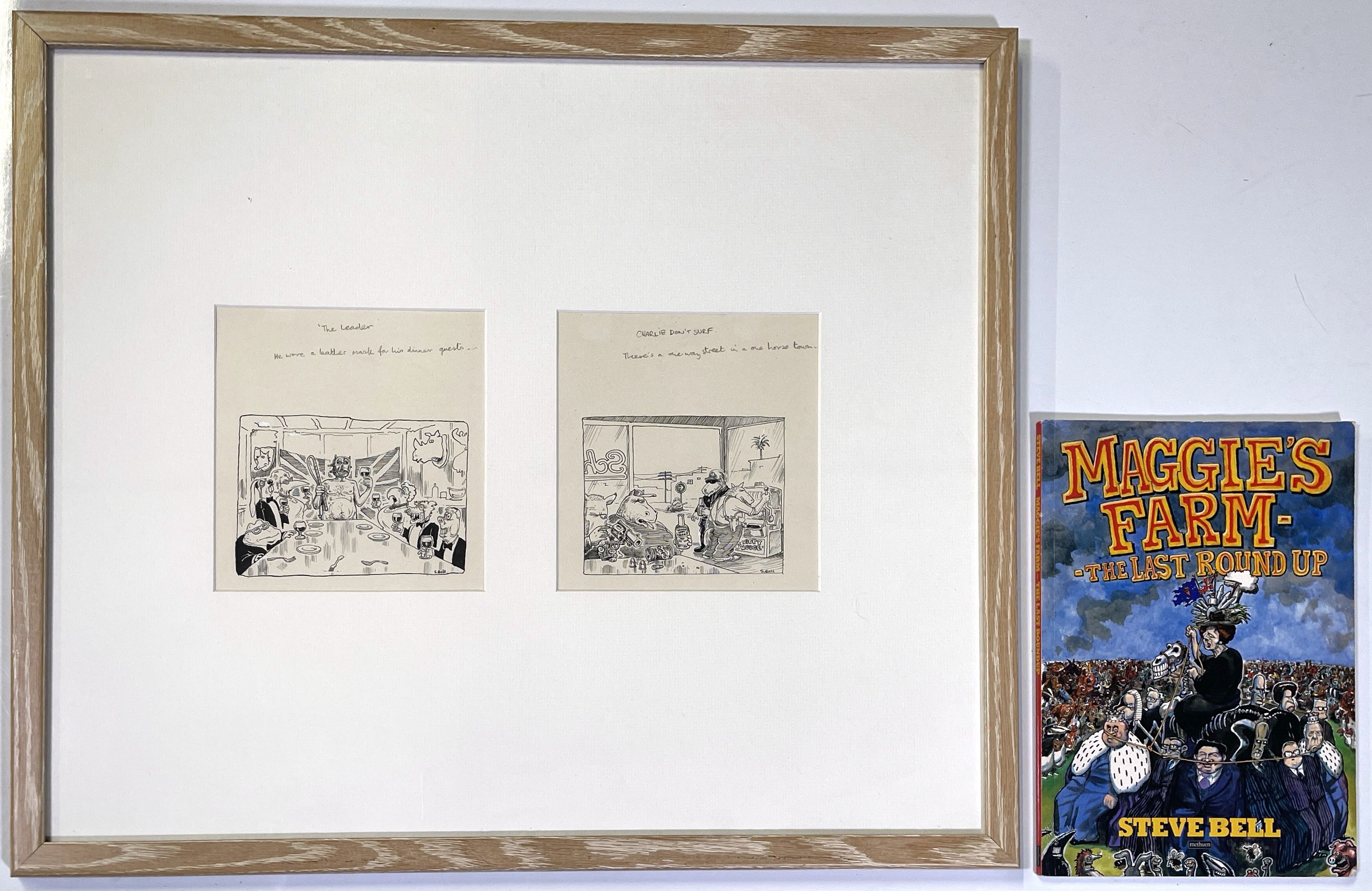 Lot 39 - THE CLASH - ORIGINAL STEVE BELL ARTWORK FROM