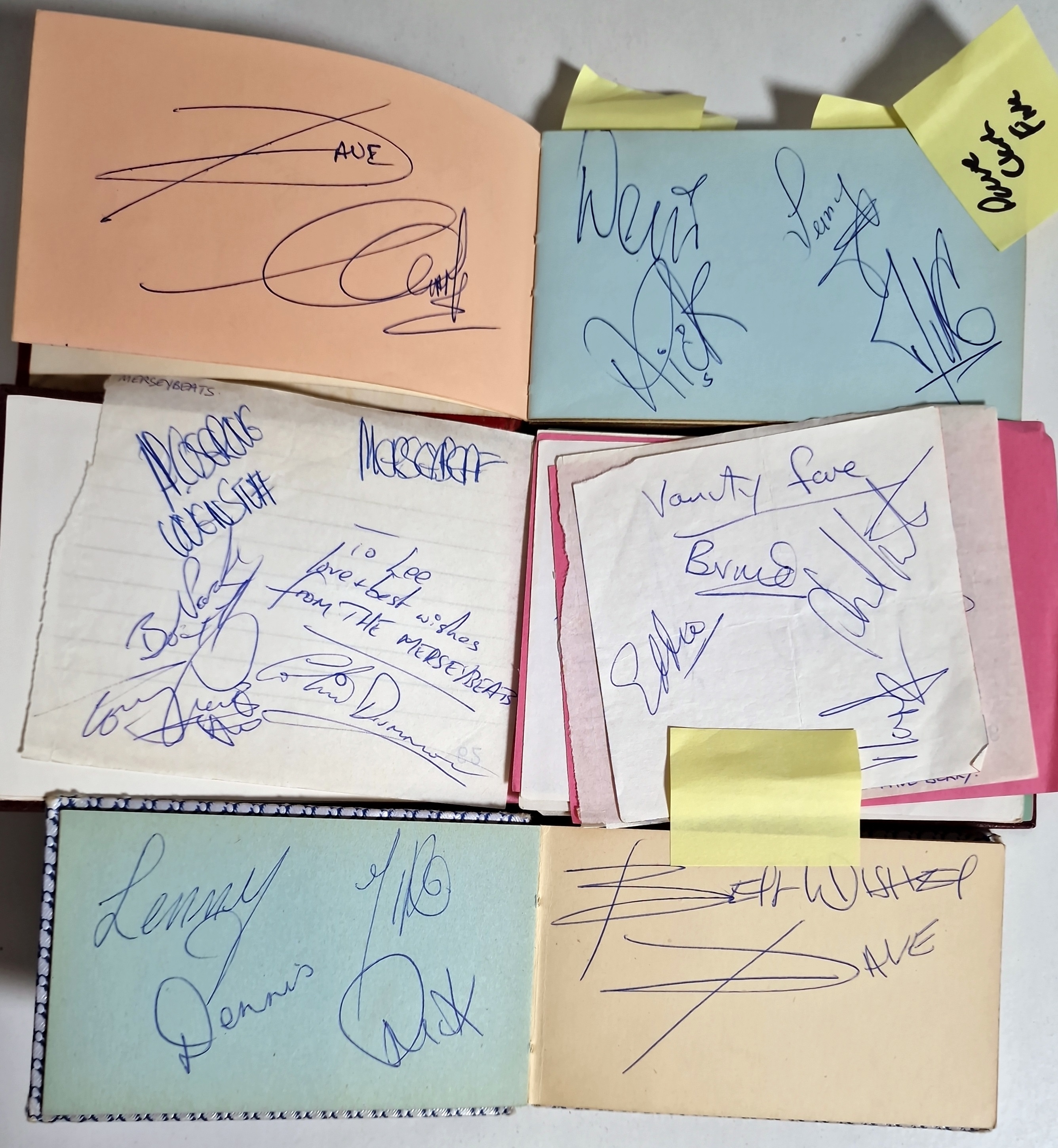 Lot 14 - AUTOGRAPH BOOKS AND SIGNED MEMORABILIA.