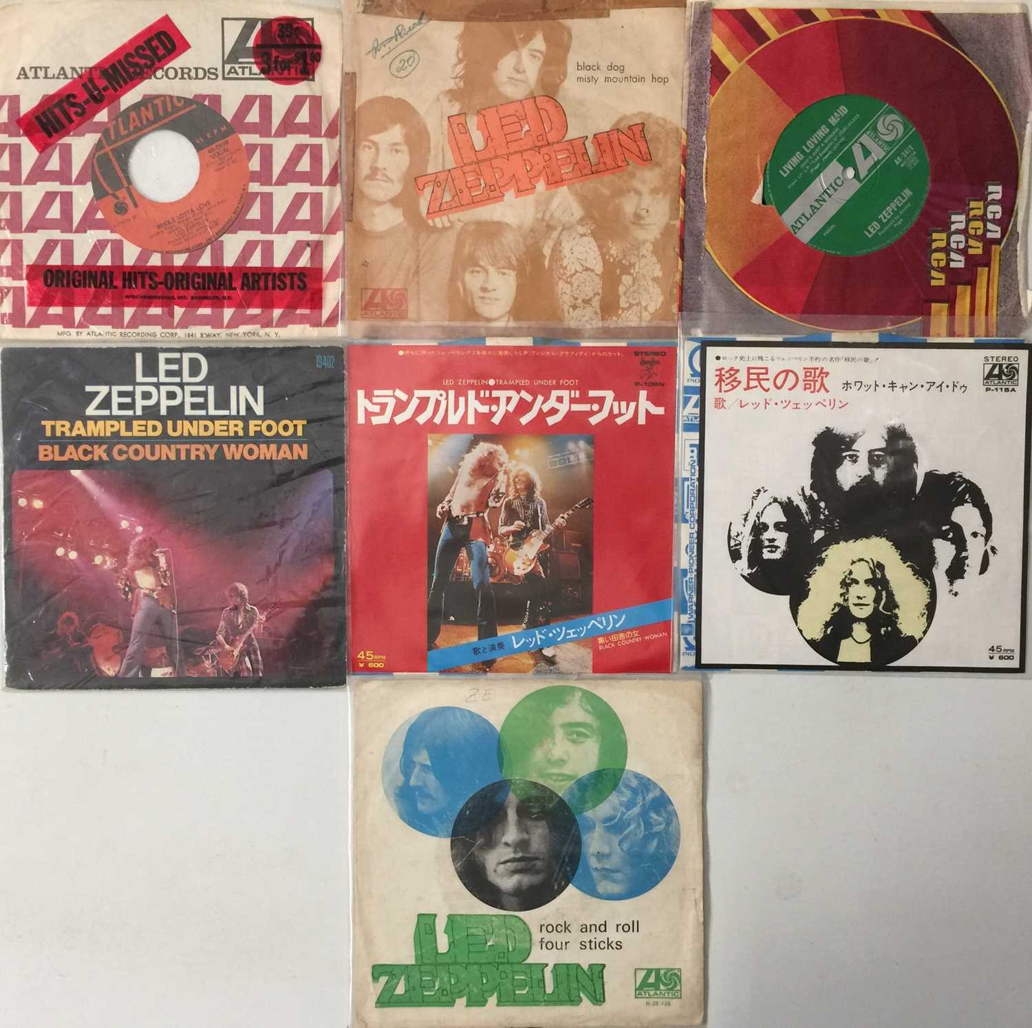 Lot 75 - LED ZEPPELIN COLLECTORS PACK - 7 X 7" SINGLES