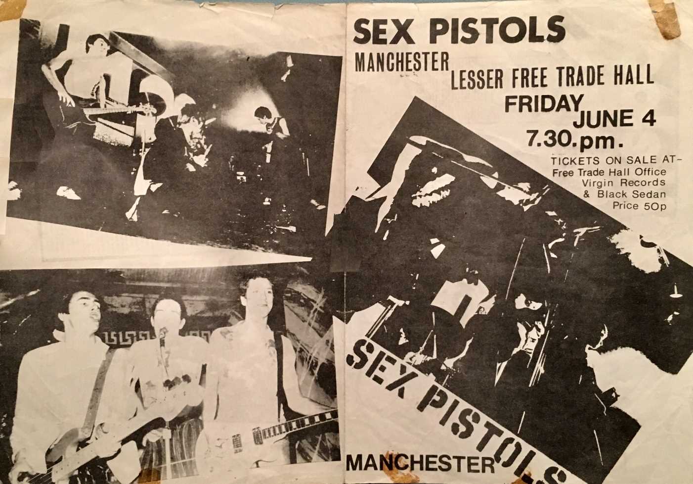 Lot 89 - THE SEX PISTOLS - ORIGINAL MANCHESTER FREE