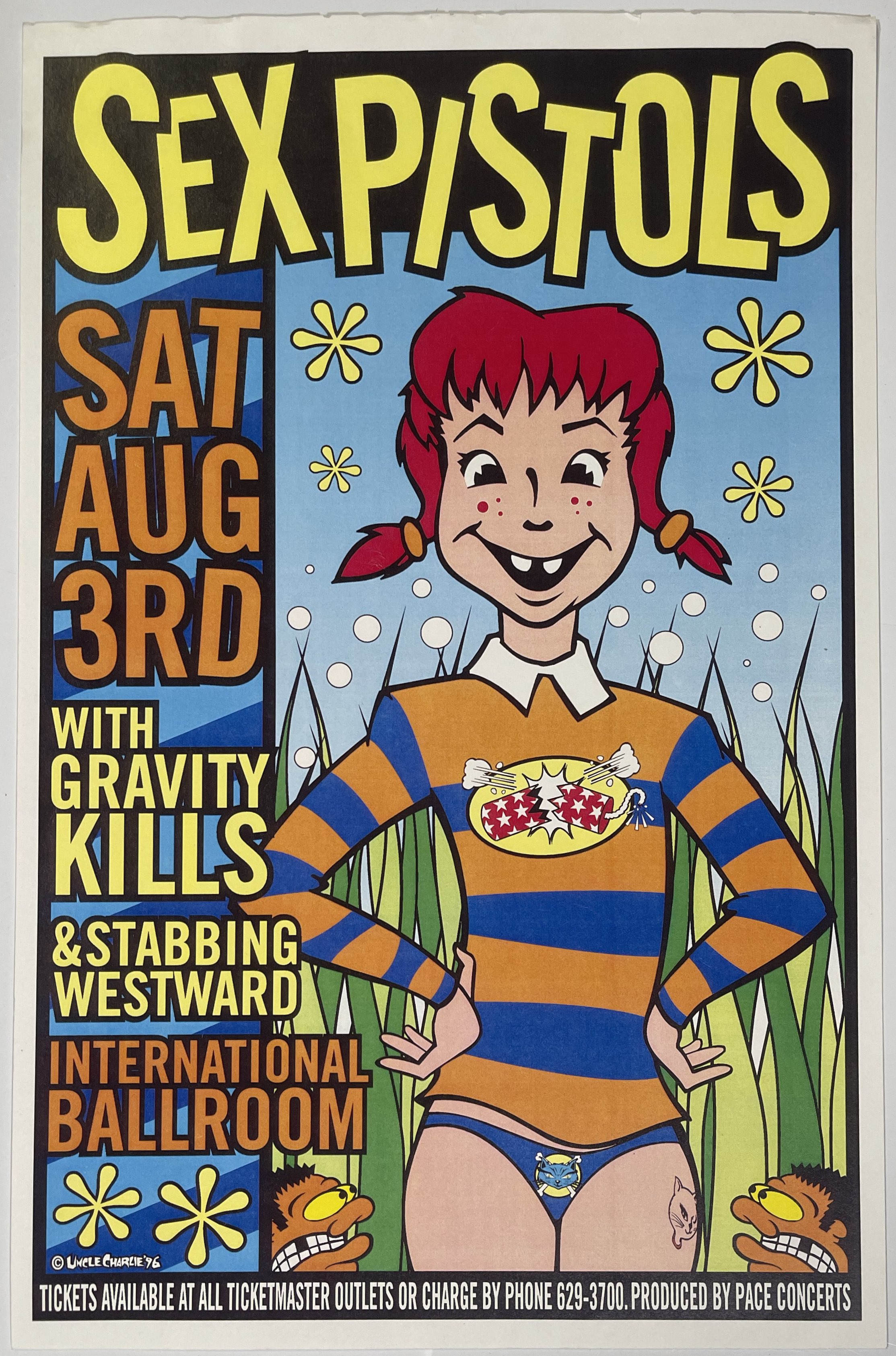 Lot 95 The Sex Pistols 1996 Us Concert Poster