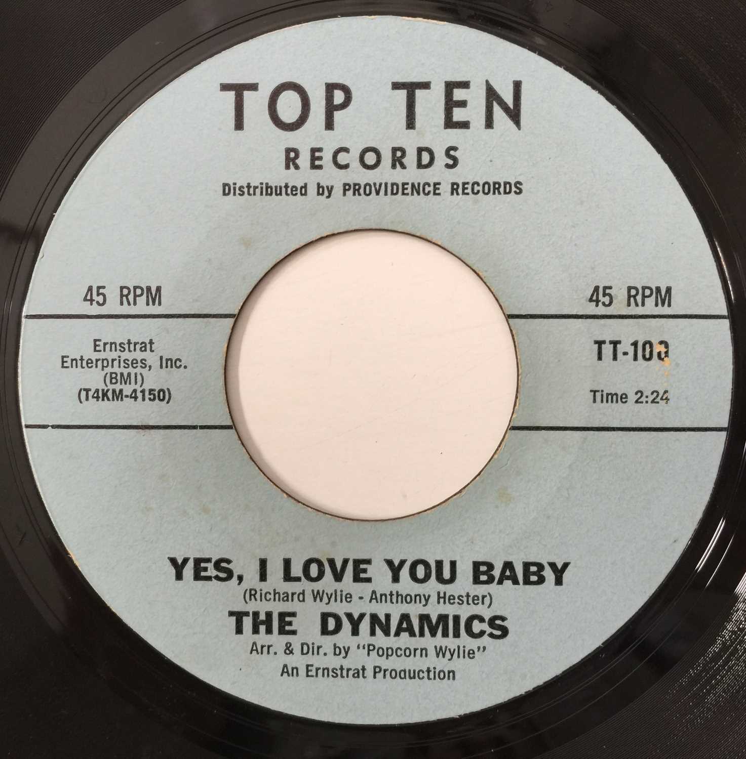Lot 209 - THE DYNAMICS - YES, I LOVE YOU BABY 7" (TOP