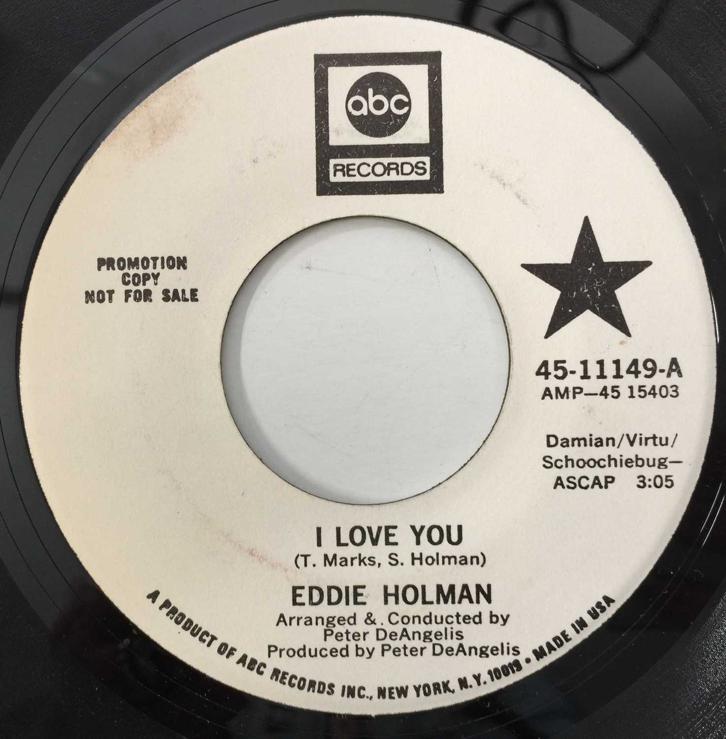 Lot 217 - EDDIE HOLMAN - I SURRENDER 7" (ABC RECORDS