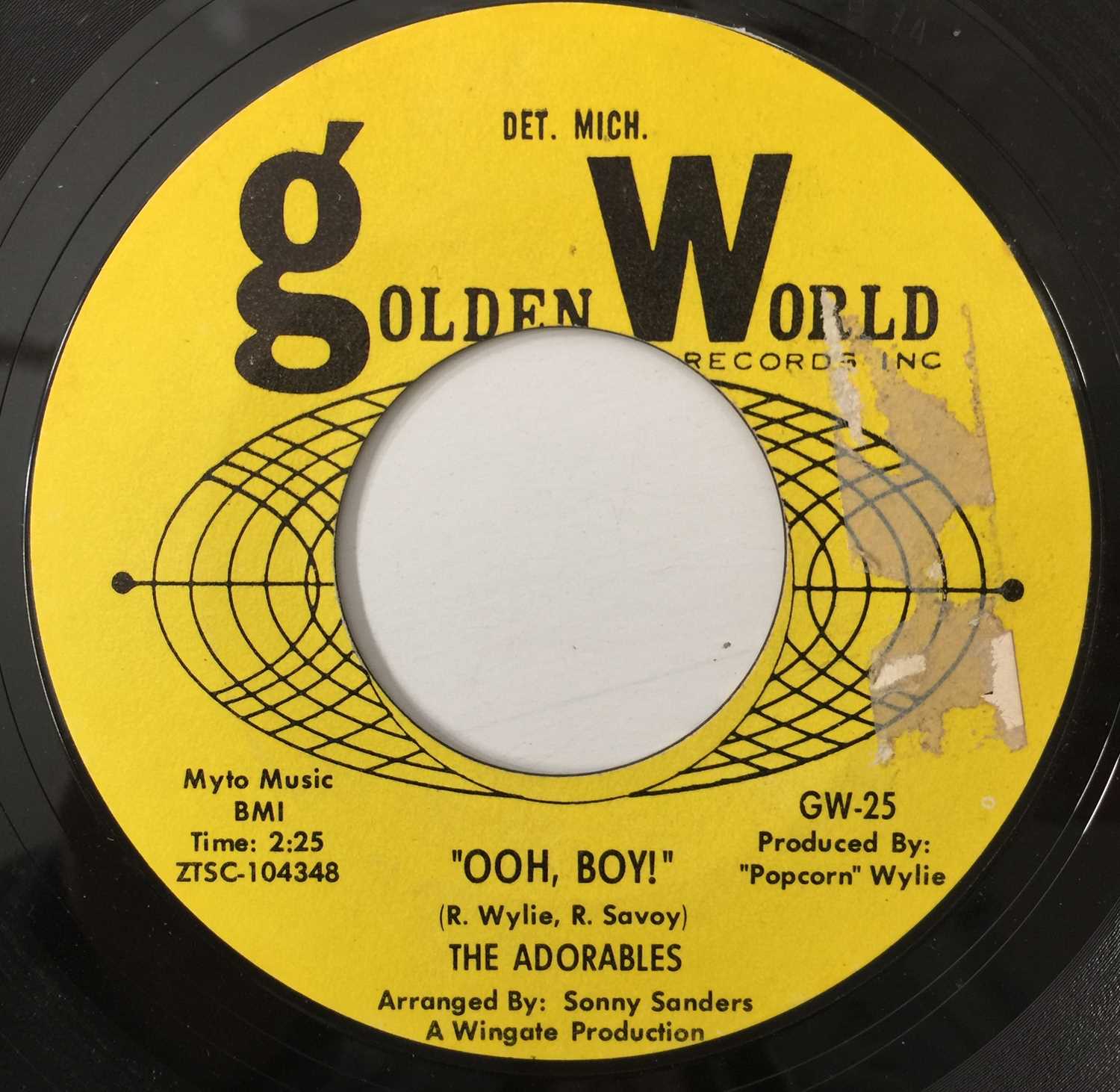 Lot 20 - THE ADORABLES - OOH BOY/ DEVIL IN HIS EYES 7"
