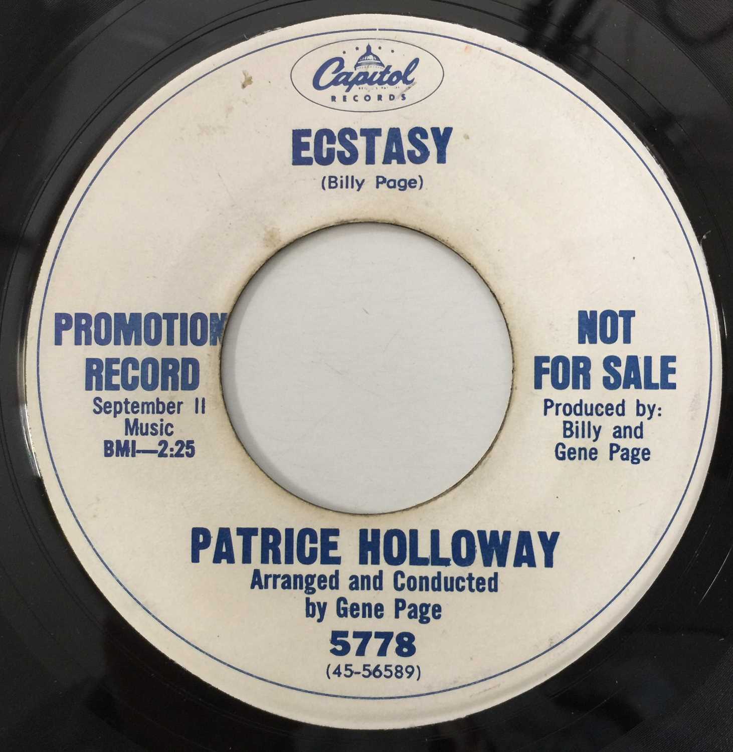 Lot 221 - PATRICE HOLLOWAY - LOVE AND DESIRE 7" (PROMO