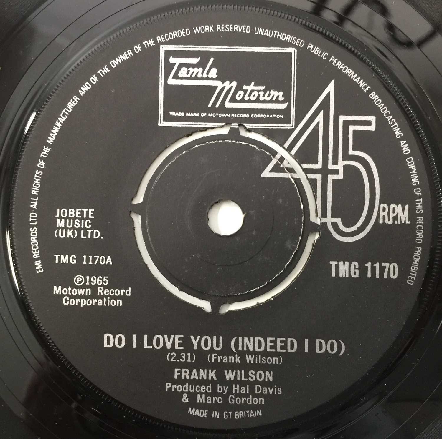 Lot 230 - FRANK WILSON - DO I LOVE YOU (INDEED I DO) 7"
