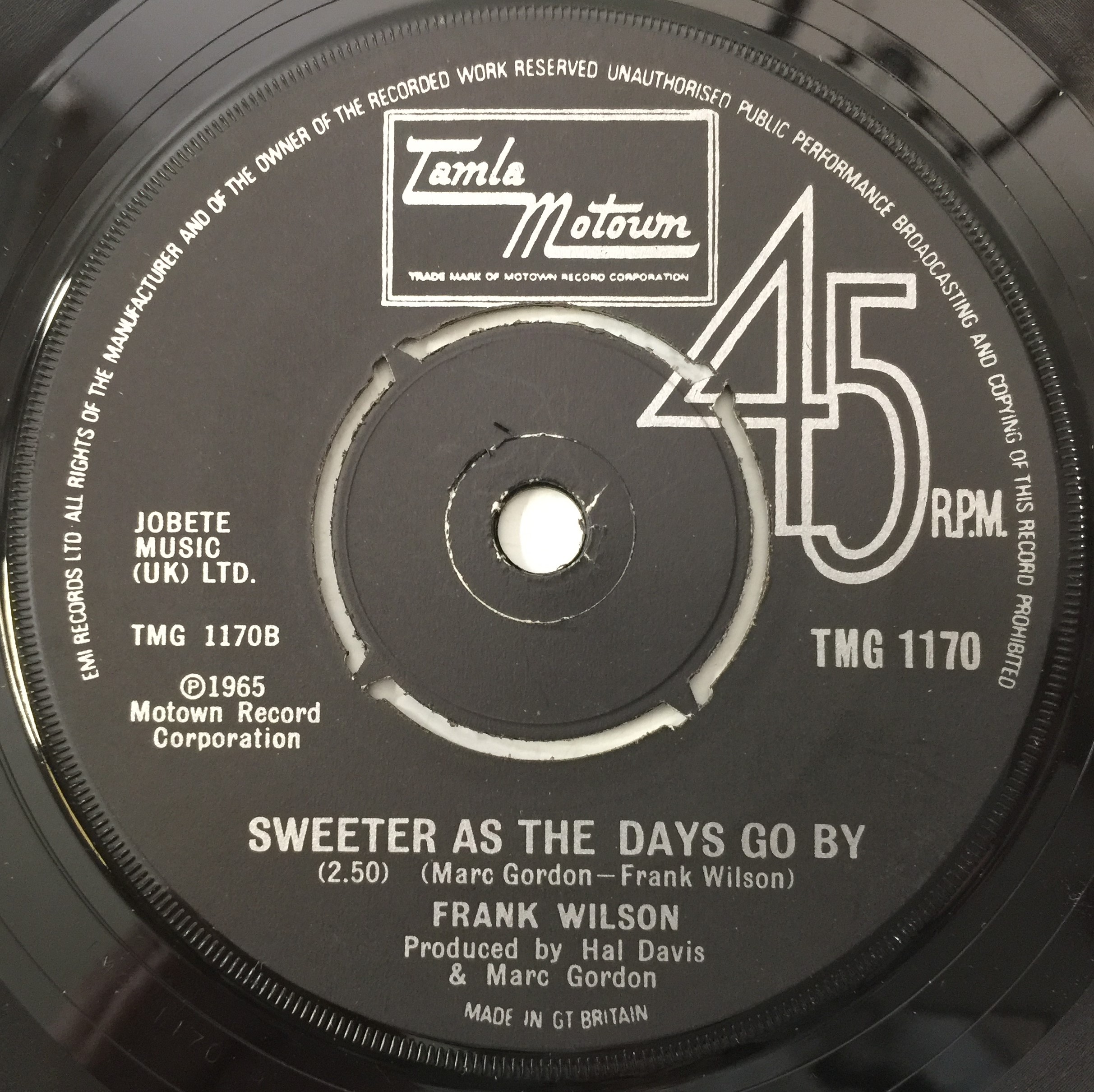 Lot 230 - FRANK WILSON - DO I LOVE YOU (INDEED I DO) 7"