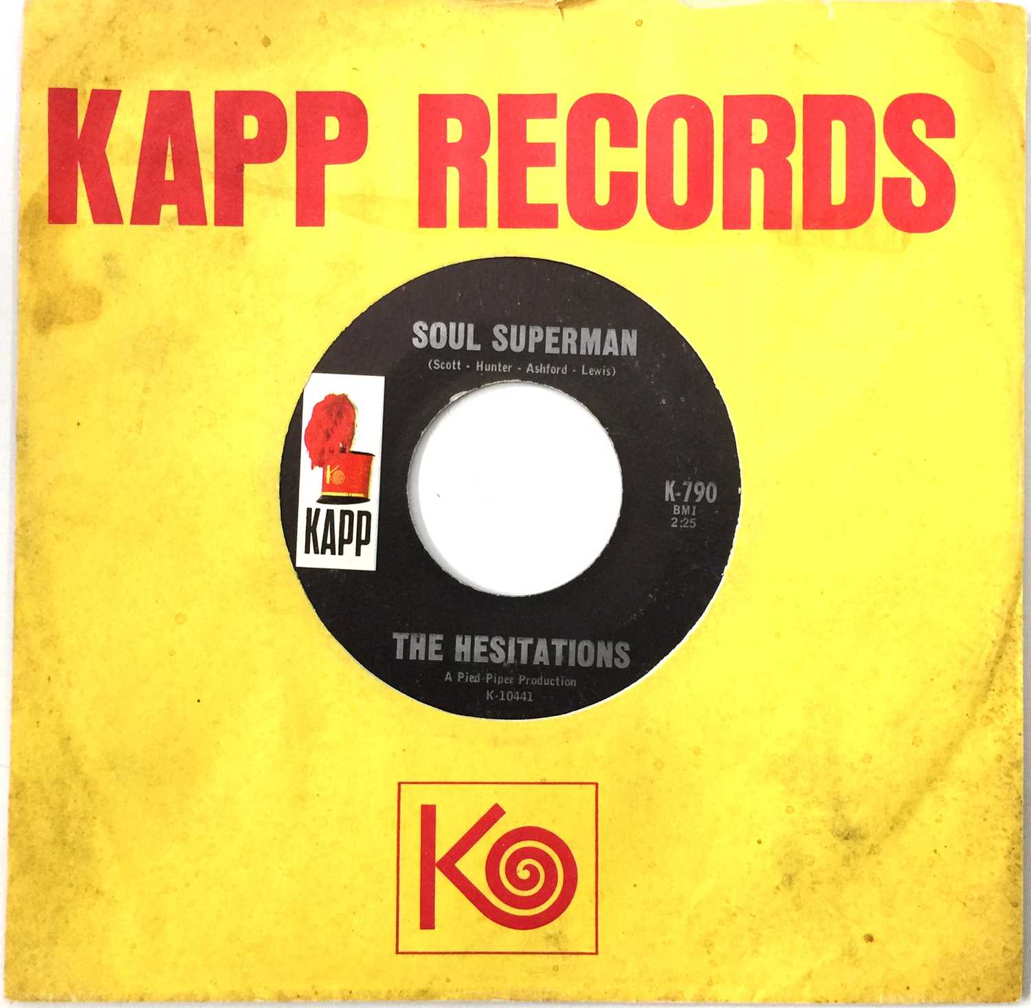 Lot 233 - THE HESITATIONS - I'M NOT BUILT THAT WAY 7"